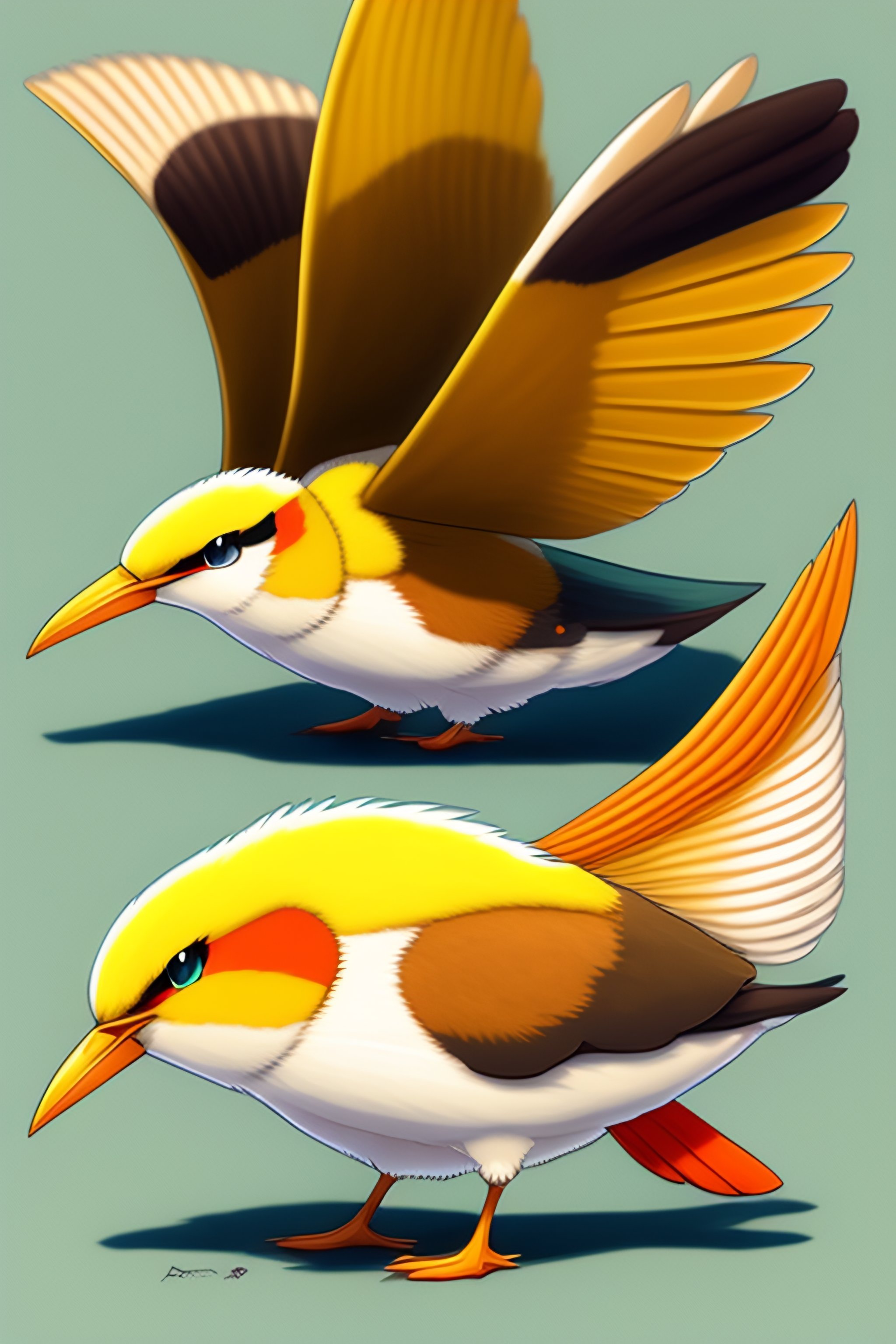 Lexica - Flying type Pokemon based on a tern seagull, first stage ...