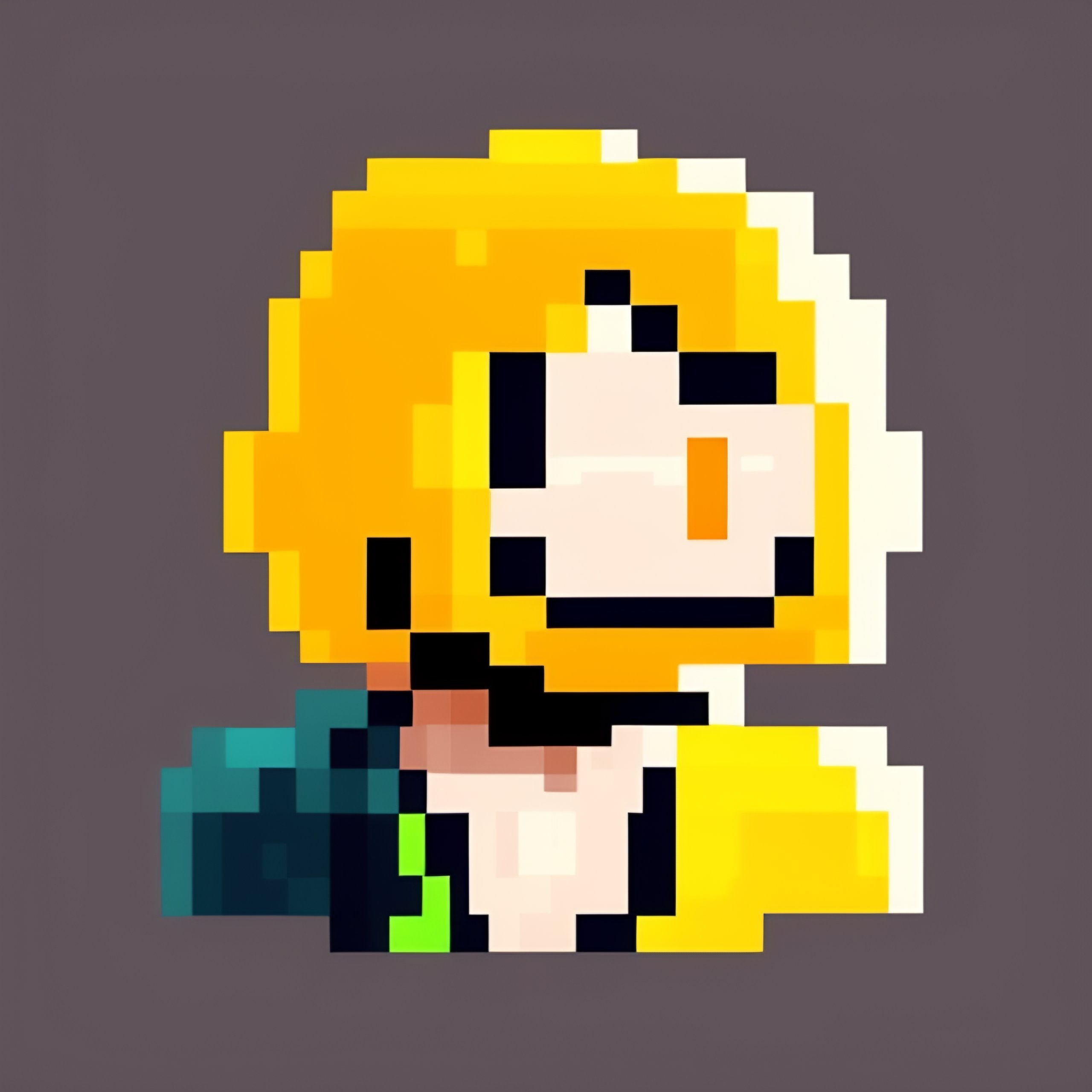 Lexica - Smiley pixelated 2d