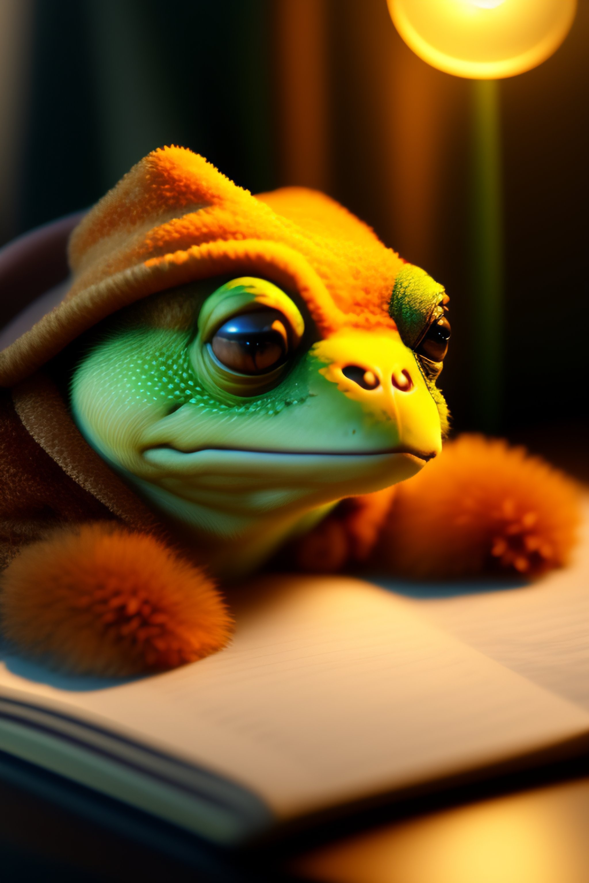Lexica - An exhausted pepe the frog commiting tax fraud, paperwork ...