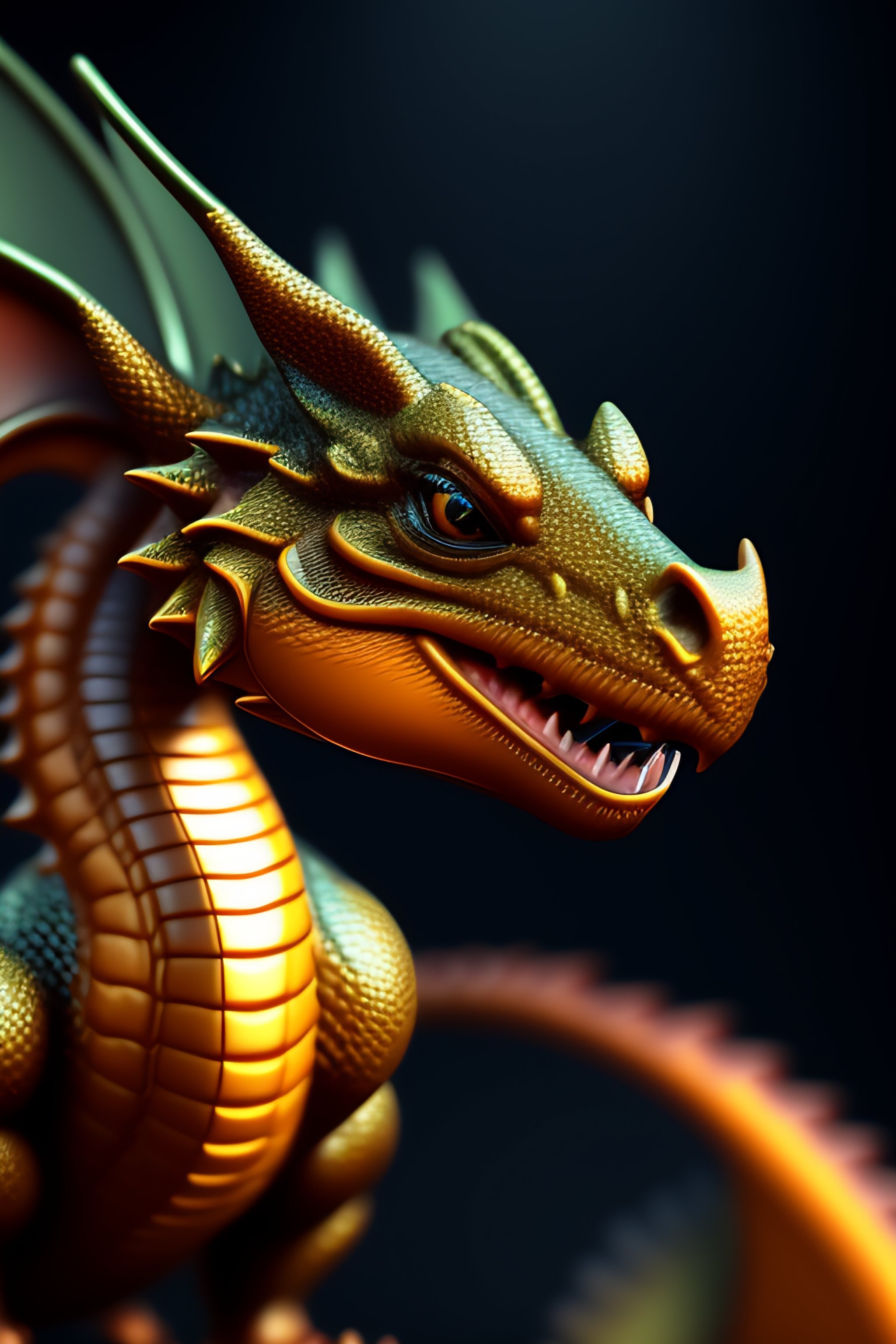 Lexica - Baby dragon, depth of field,32k, natural light, ray tracing ...