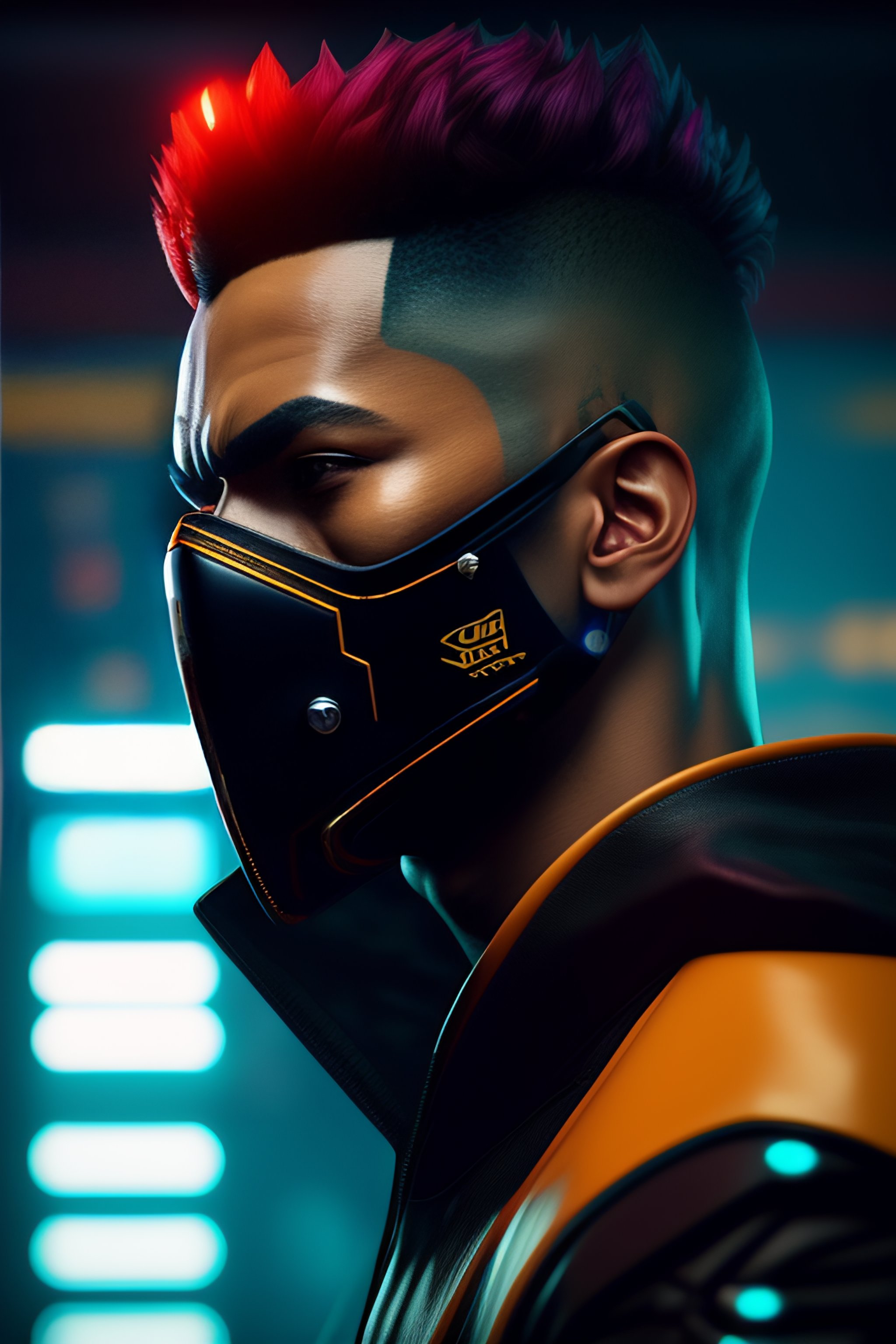 Lexica - Cyberpunk 2077 mask man