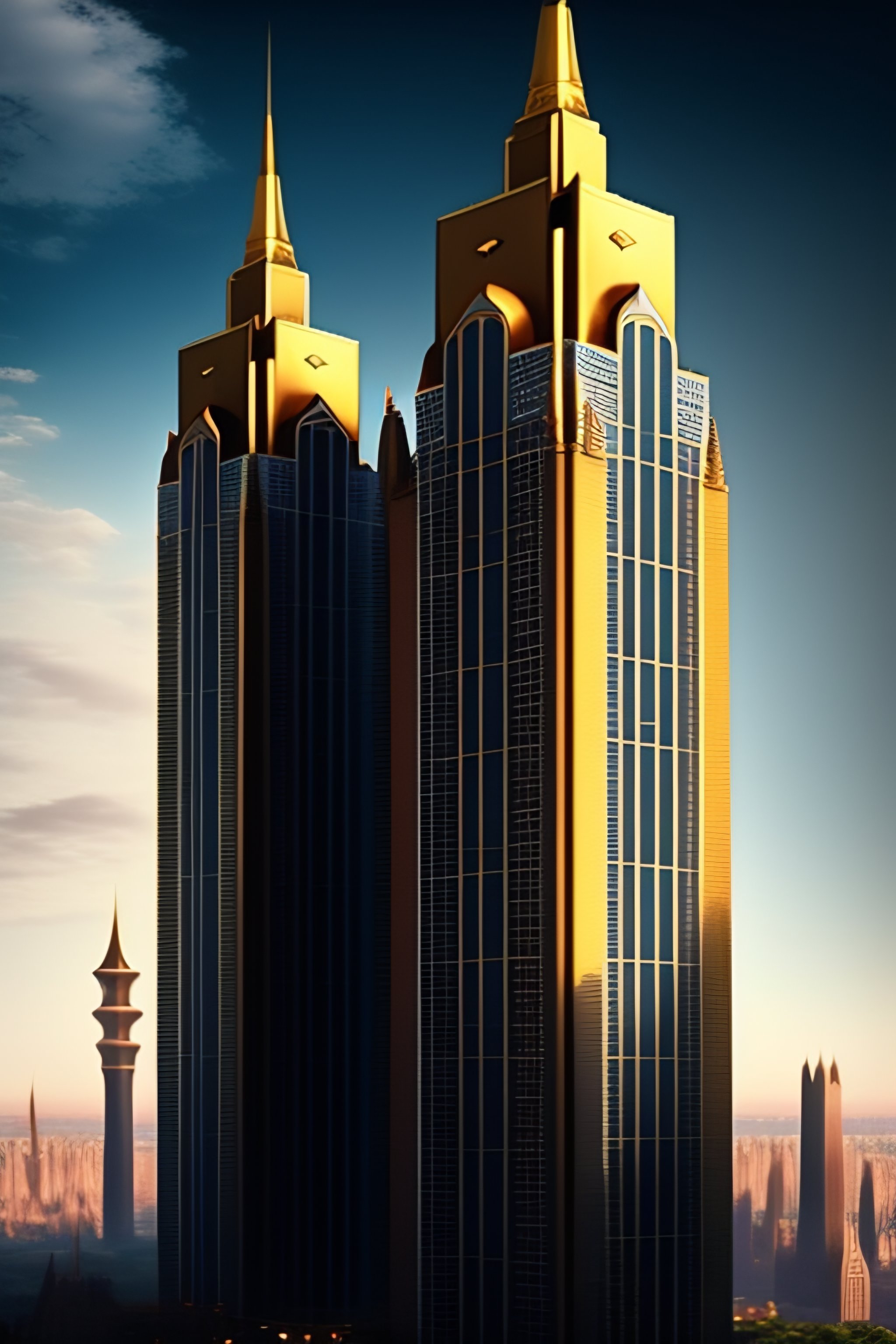 Lexica - Medieval castles built to look like a art deco city ...