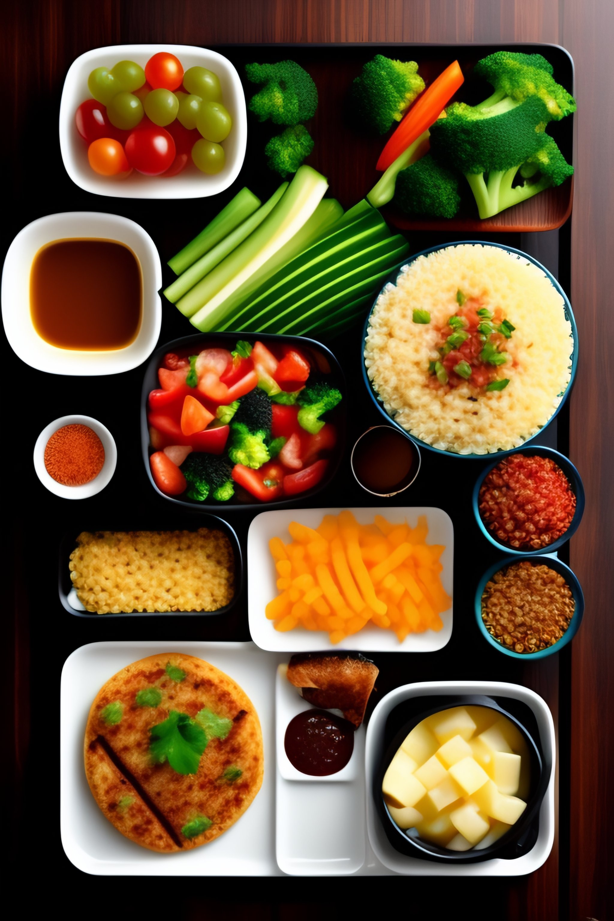 Lexica - Un plateau repas avec assiette et couvert
