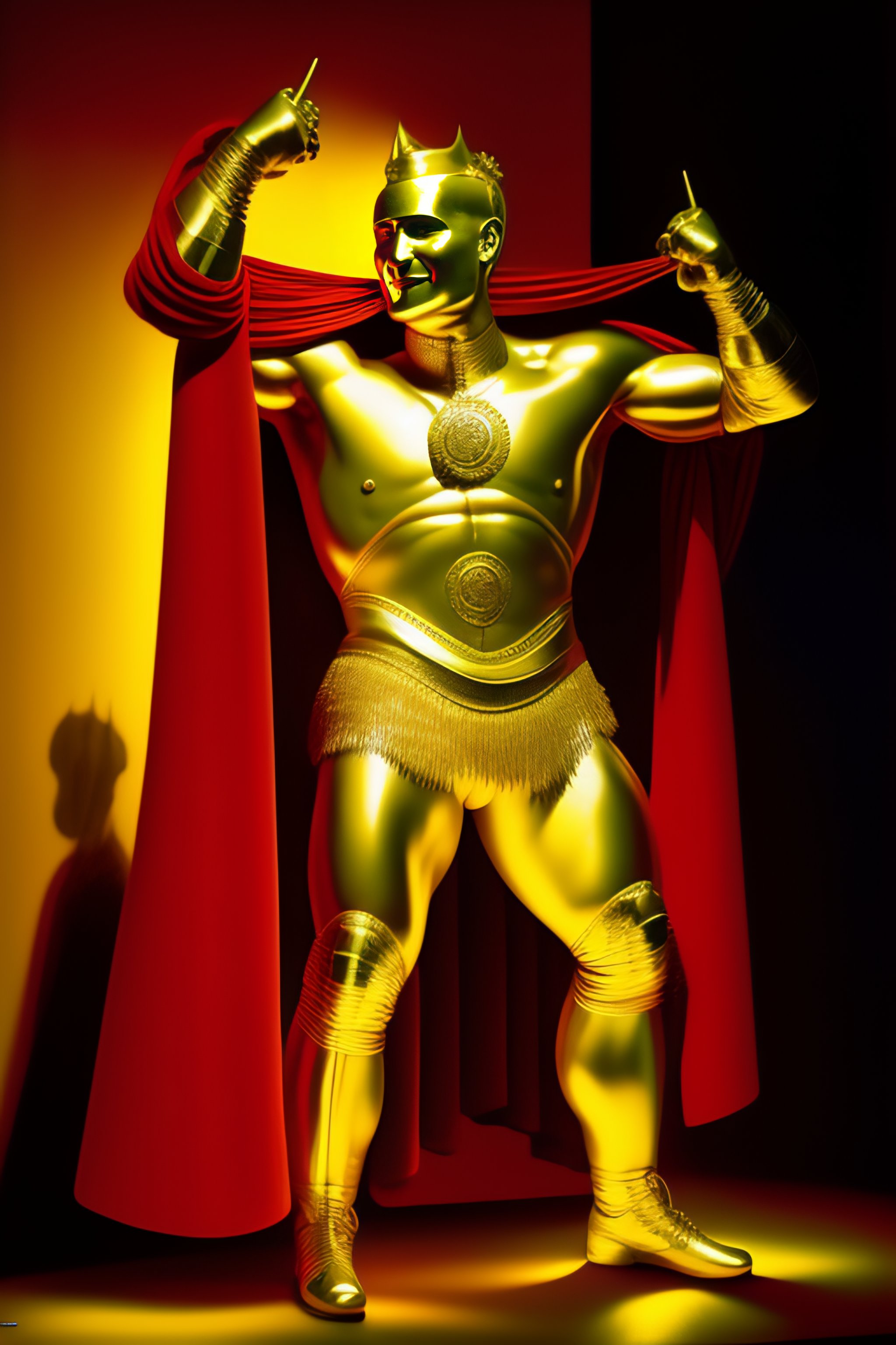 Lexica - The standup comedy comedian smiling short haired superhero ...