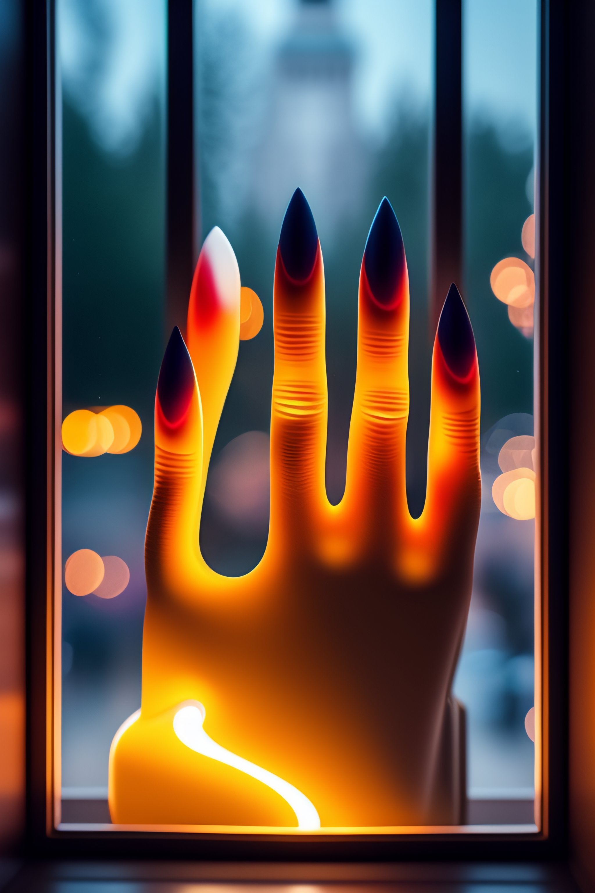 Lexica - Nails fingers hand Window display