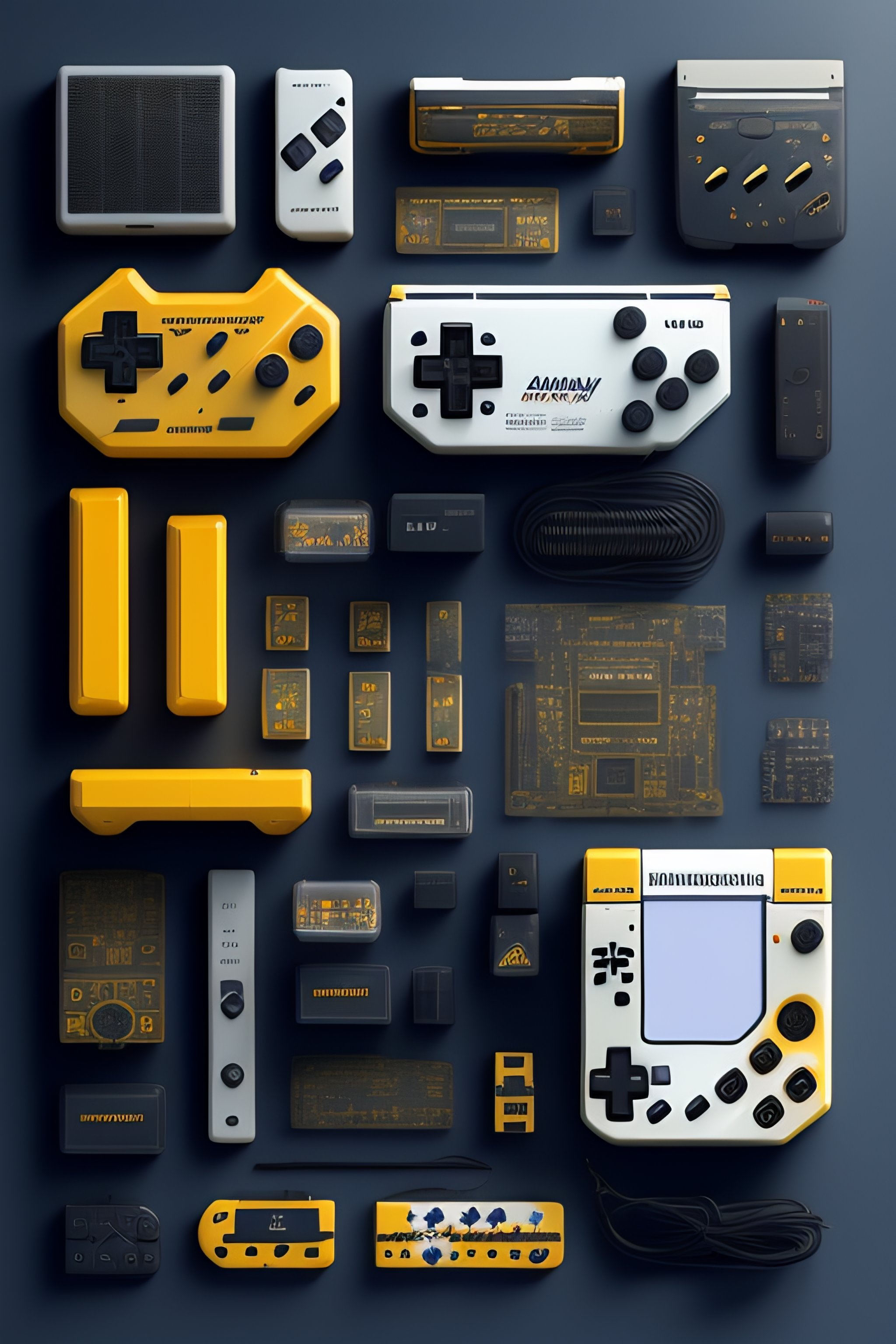 Lexica - Game boy console, Costumes and props, Knolling, Knolling ...