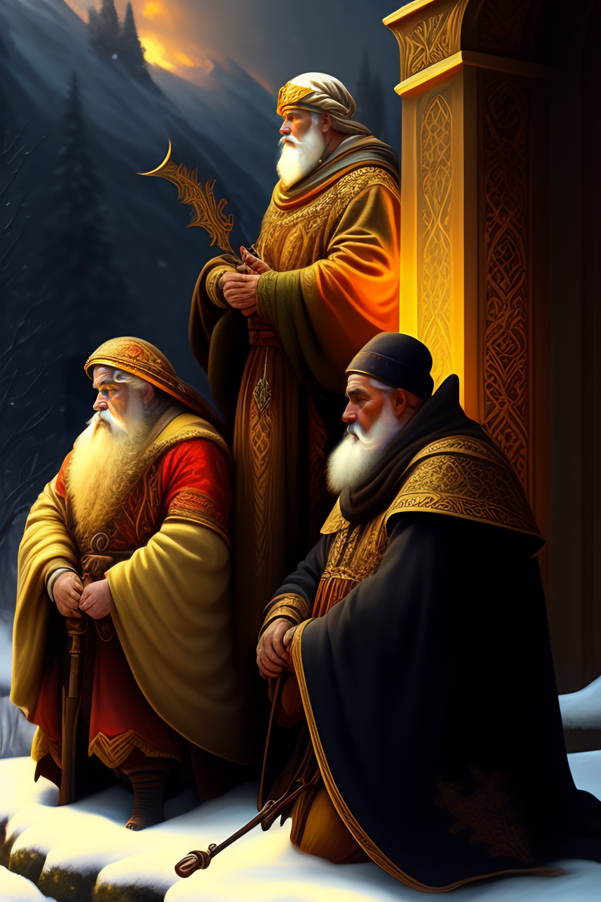 Lexica - Russian folk fairytale, story, nativity scene, star of belen ...