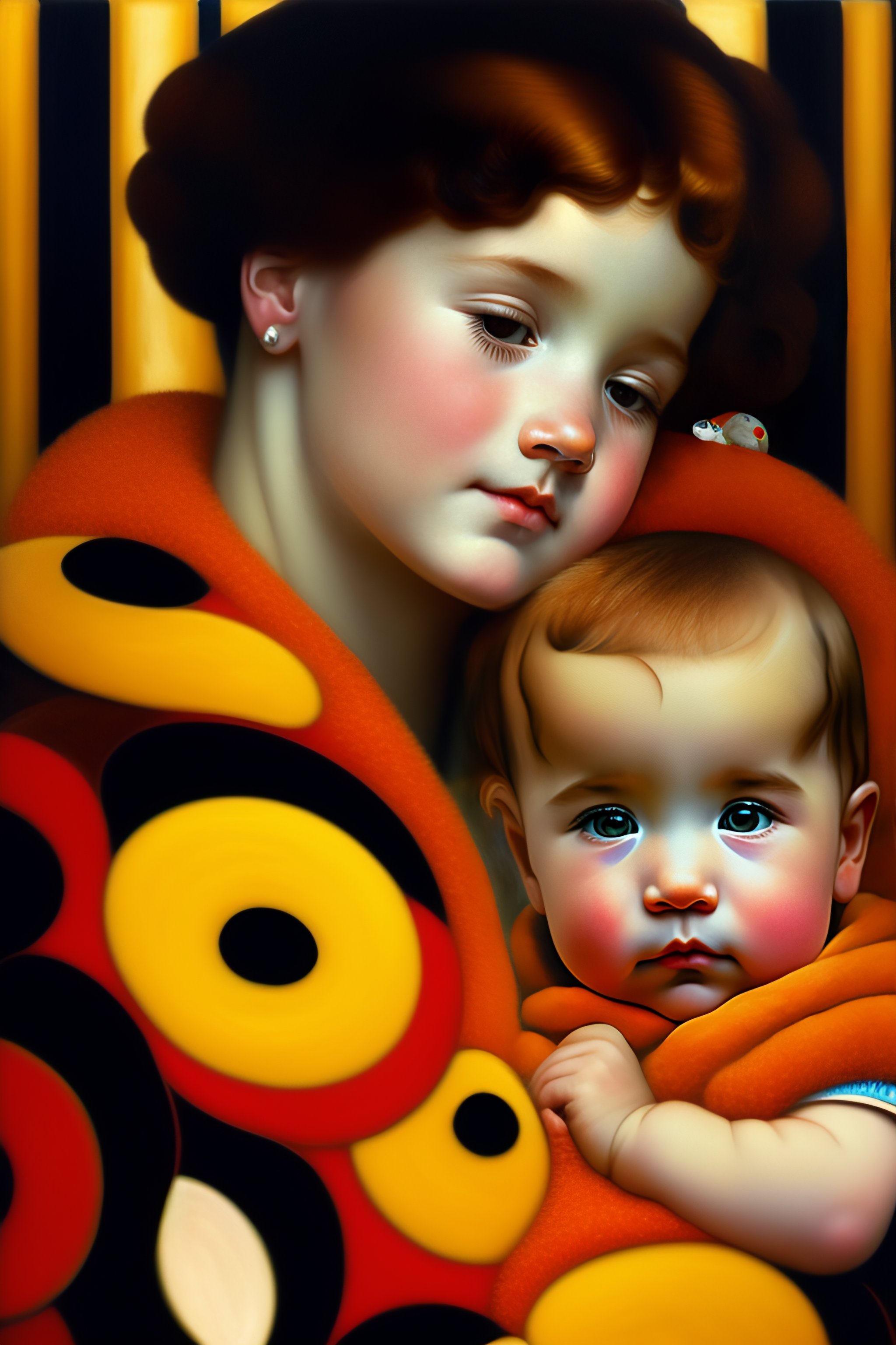 Lexica - Baby,by Gustav Klimt