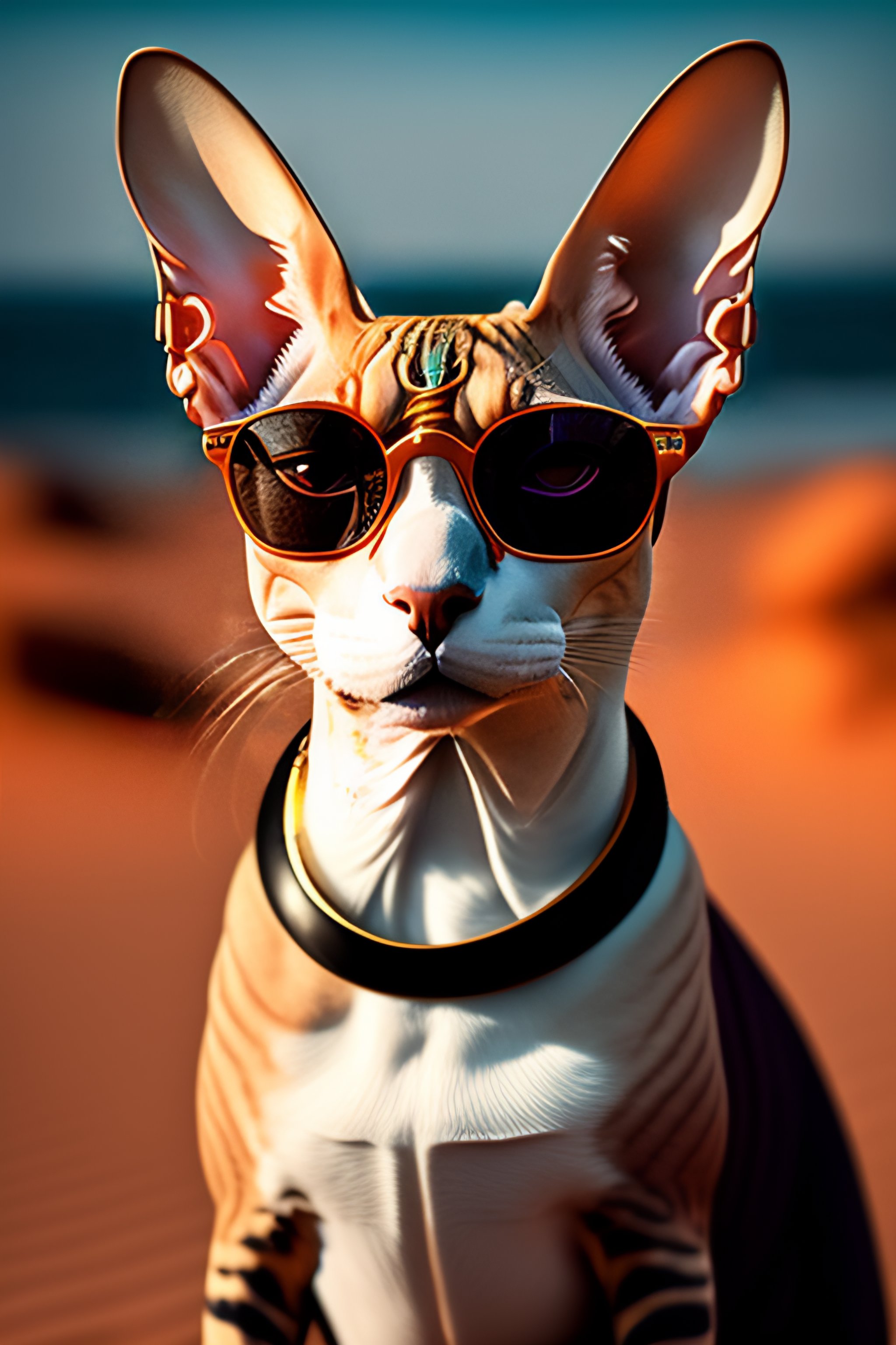 Lexica - Sphinx cat in sunglasses