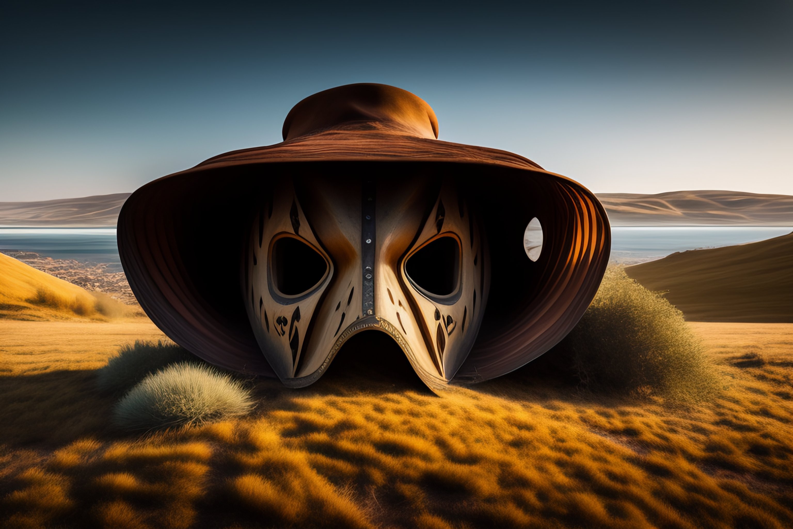 Lexica - Scariest mask in the world, masterpiece, matte