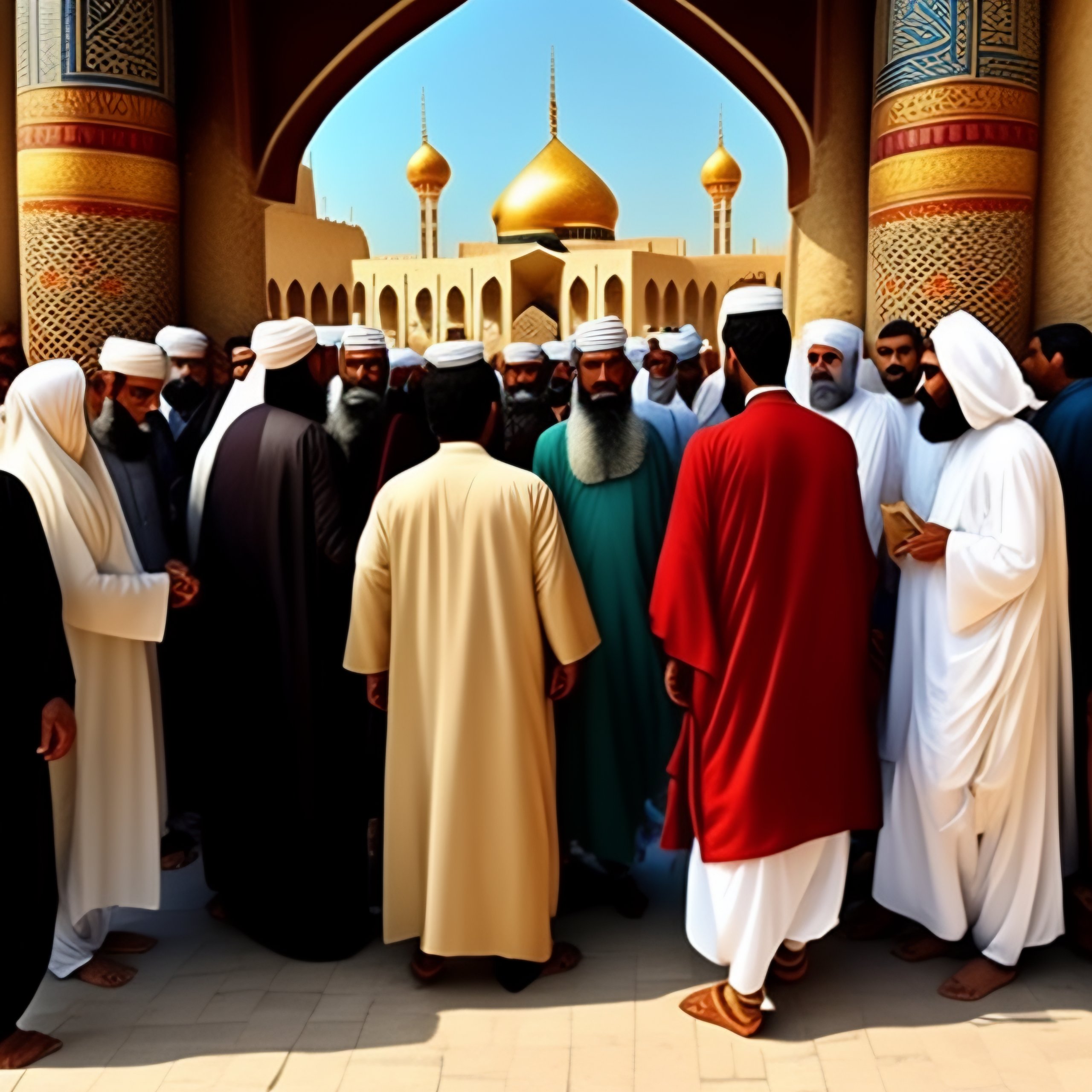 Lexica - Group of Islamic scholars in 8th century Baghdad, Iraq. At the ...