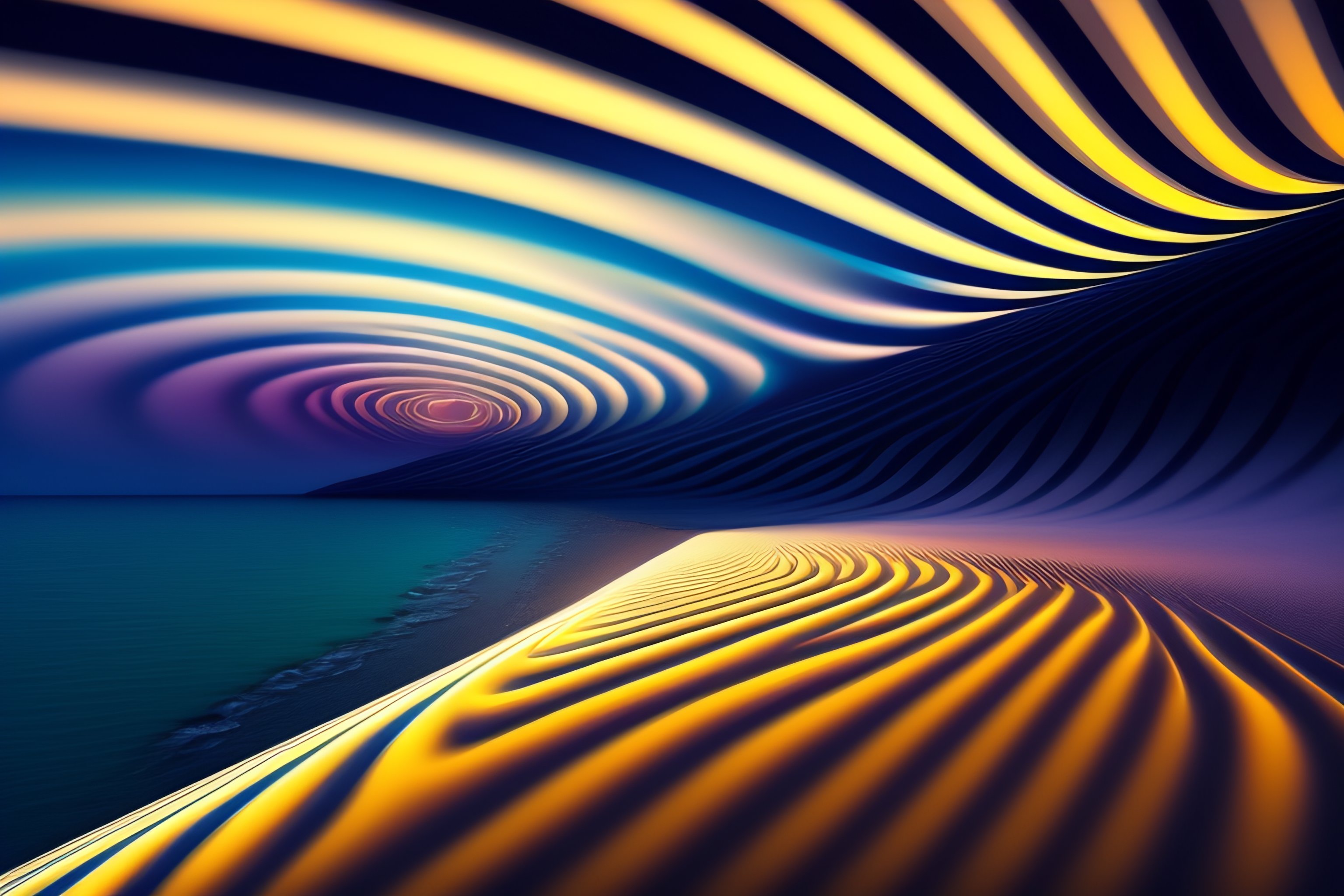 Lexica - Optical illusion stripes