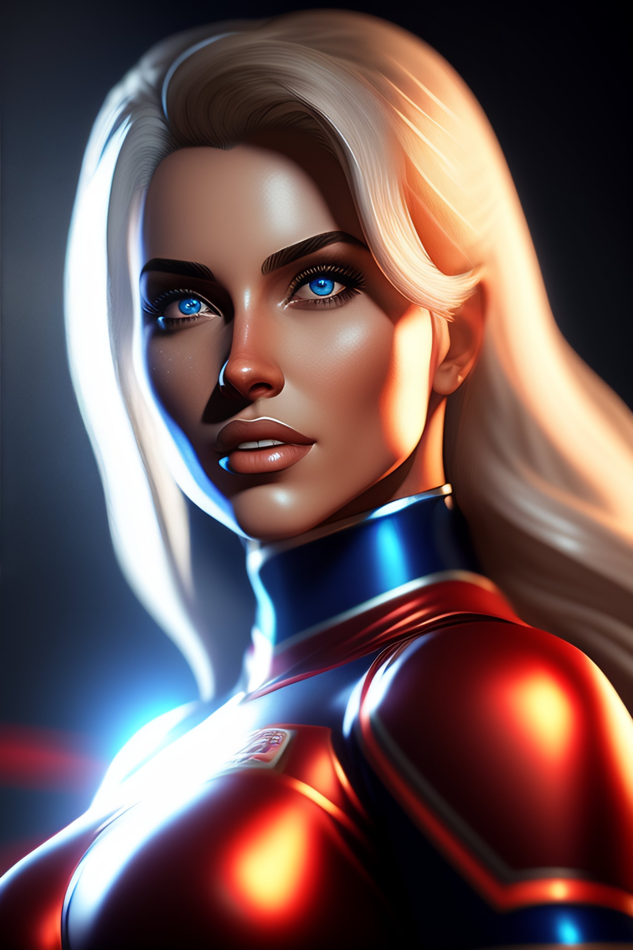 Lexica Powergirl Dc Beautiful Youthful Features 8k Resolution Concept Art Portrait Dynamic