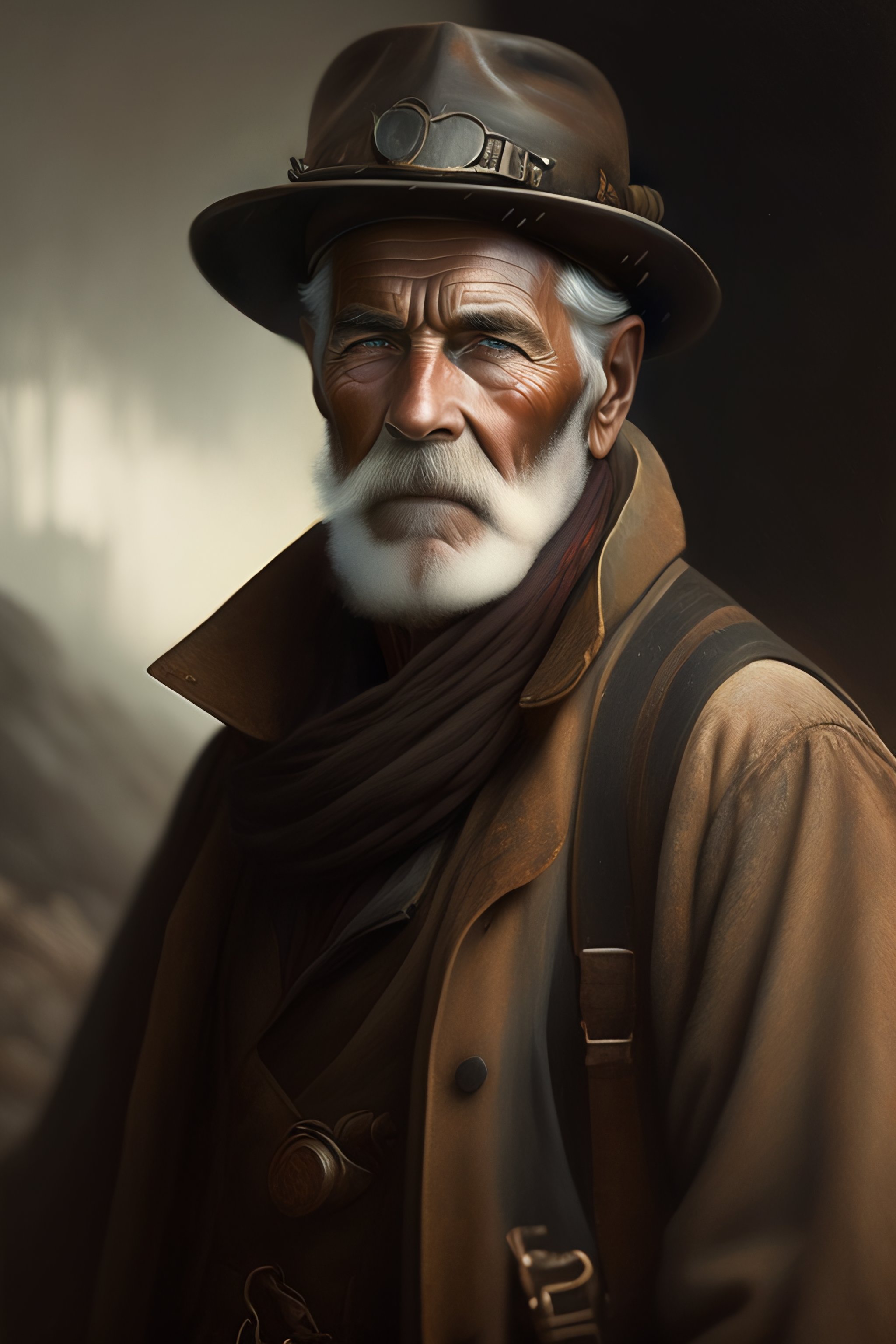 Lexica - A portrait of an old coal miner in 19th century, beautiful ...