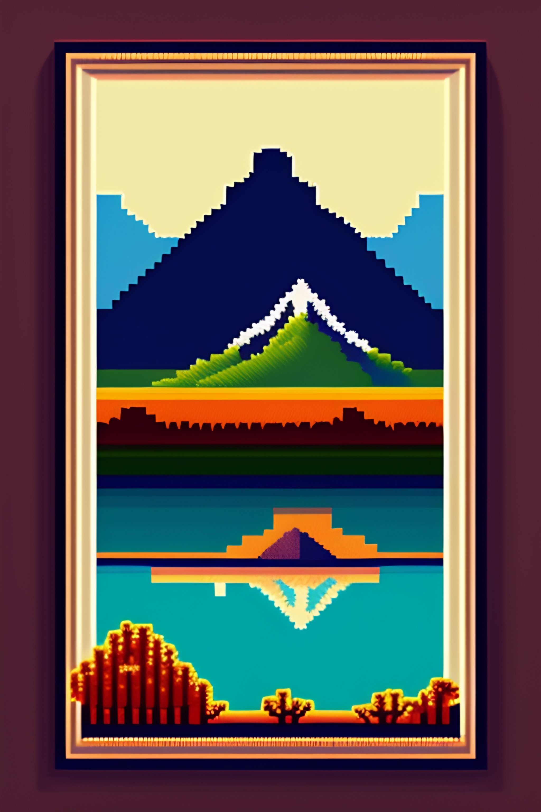 Lexica - Pixel art landscape of the pacific-northwest