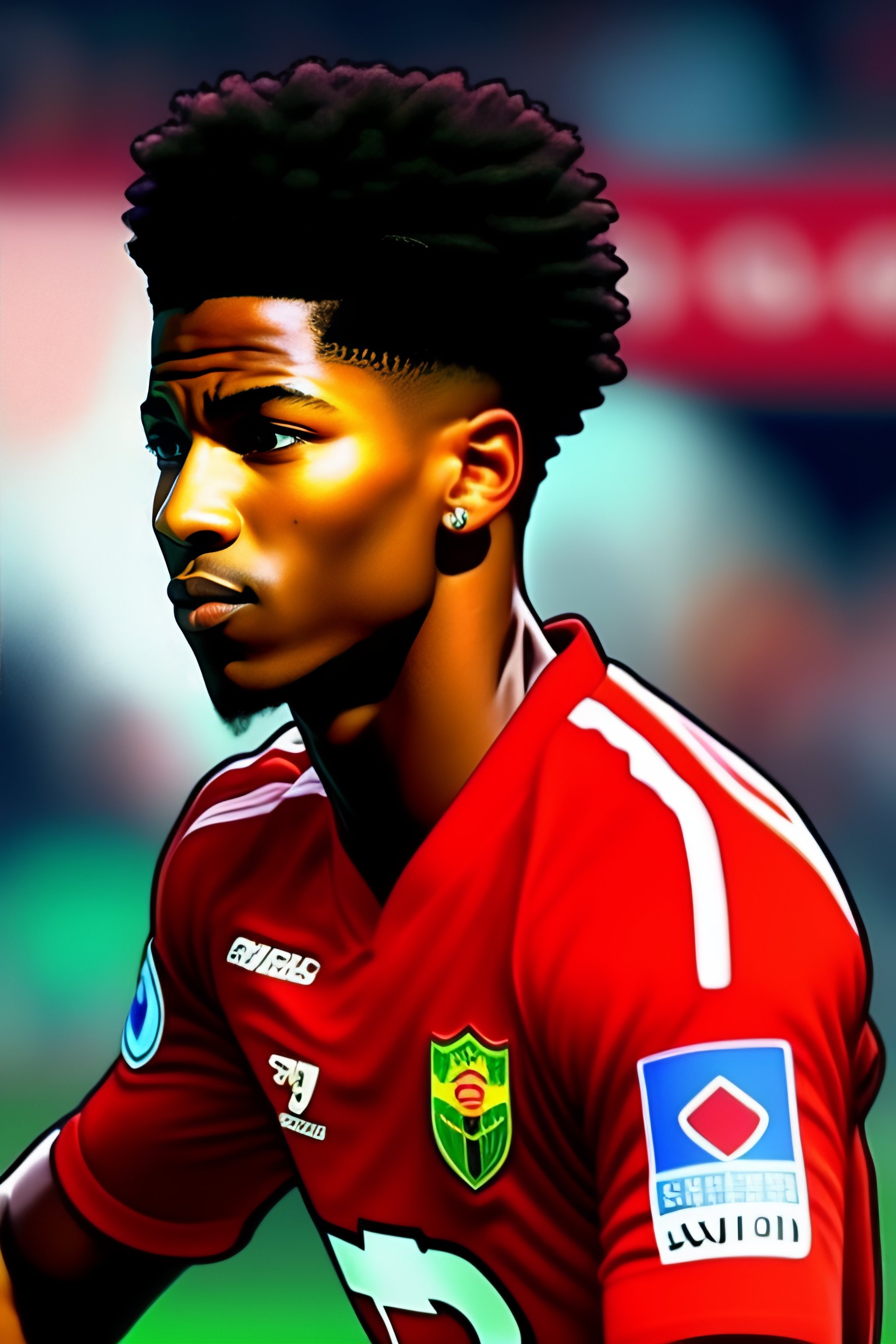 Lexica - Marcus Rashford from Seinfeld in the anime style of Akira ...