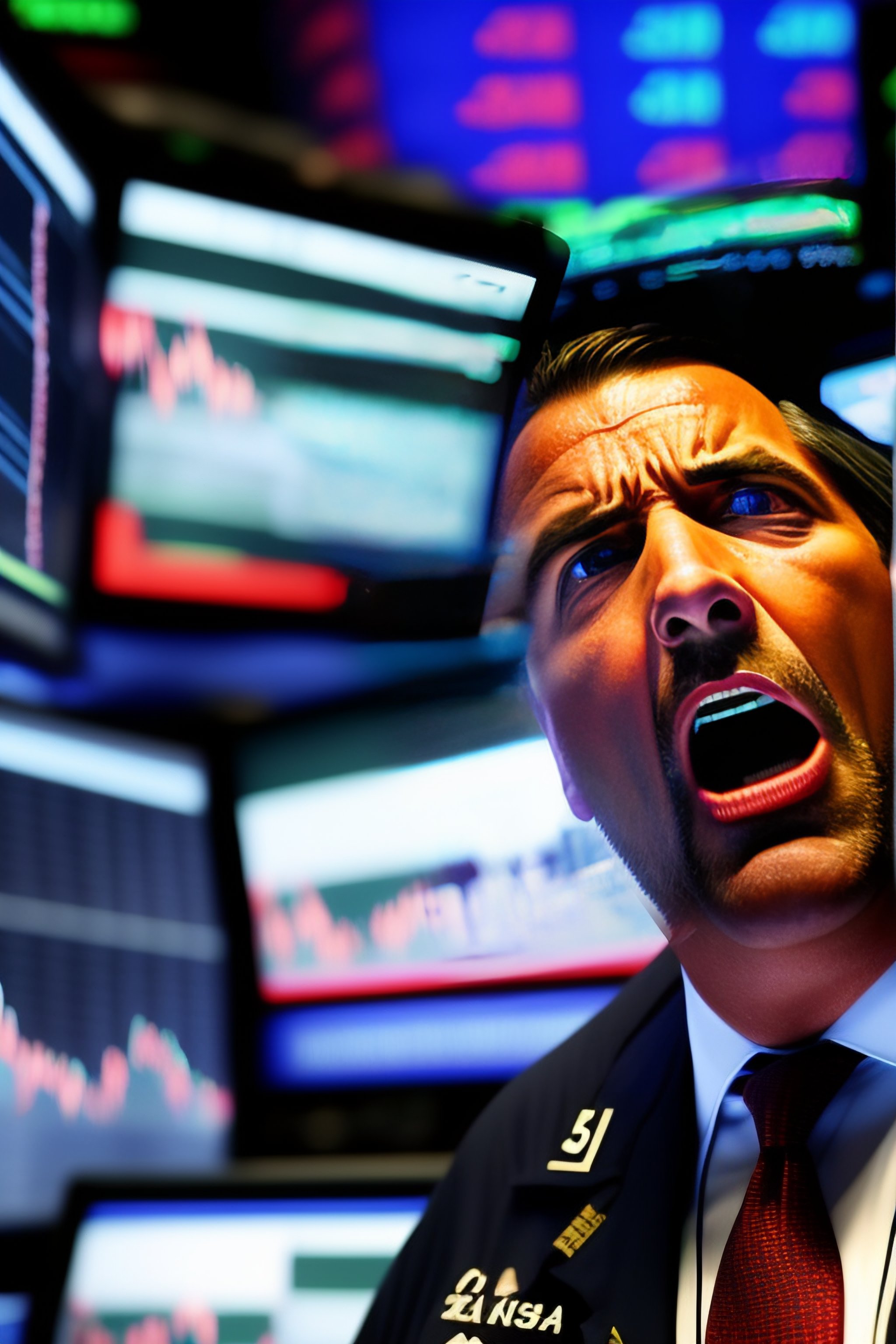 Lexica - Screaming Stock traders loosing money,Markets crashing