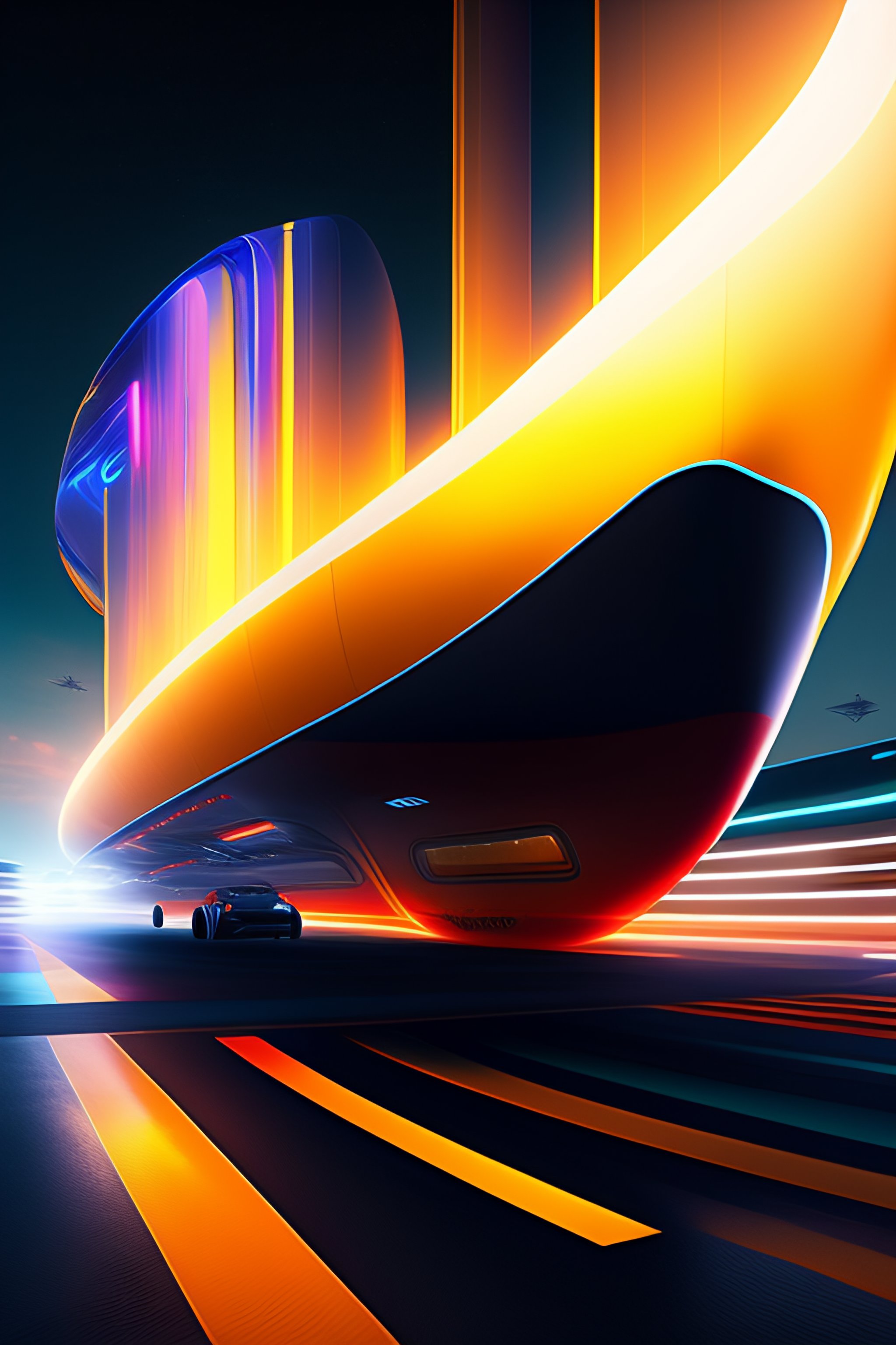 Lexica - Raceship like "wipeout videogame series" in a futuristic ...