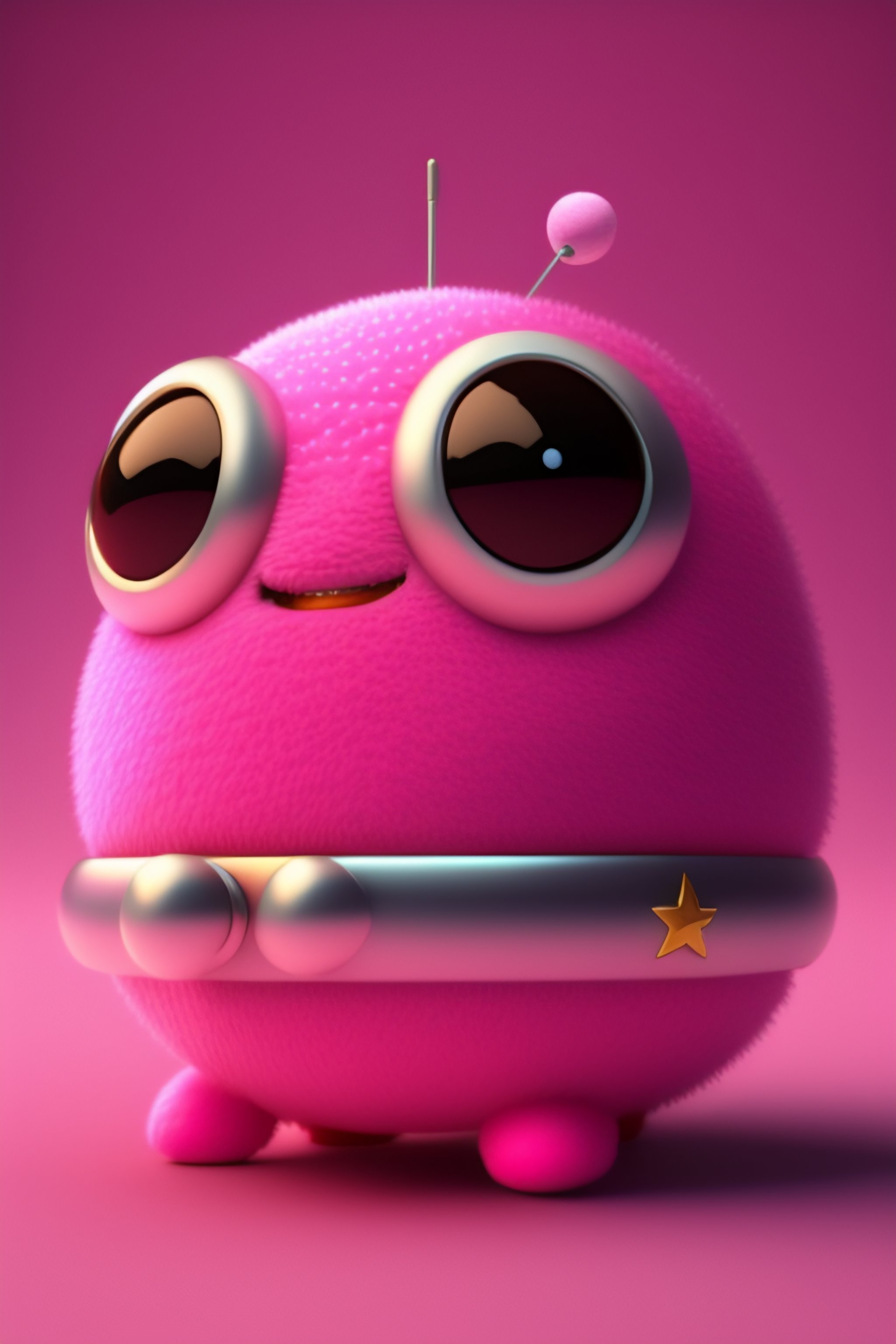 Lexica - 3d render of cute pink happy creature in astro suit by pixar ...