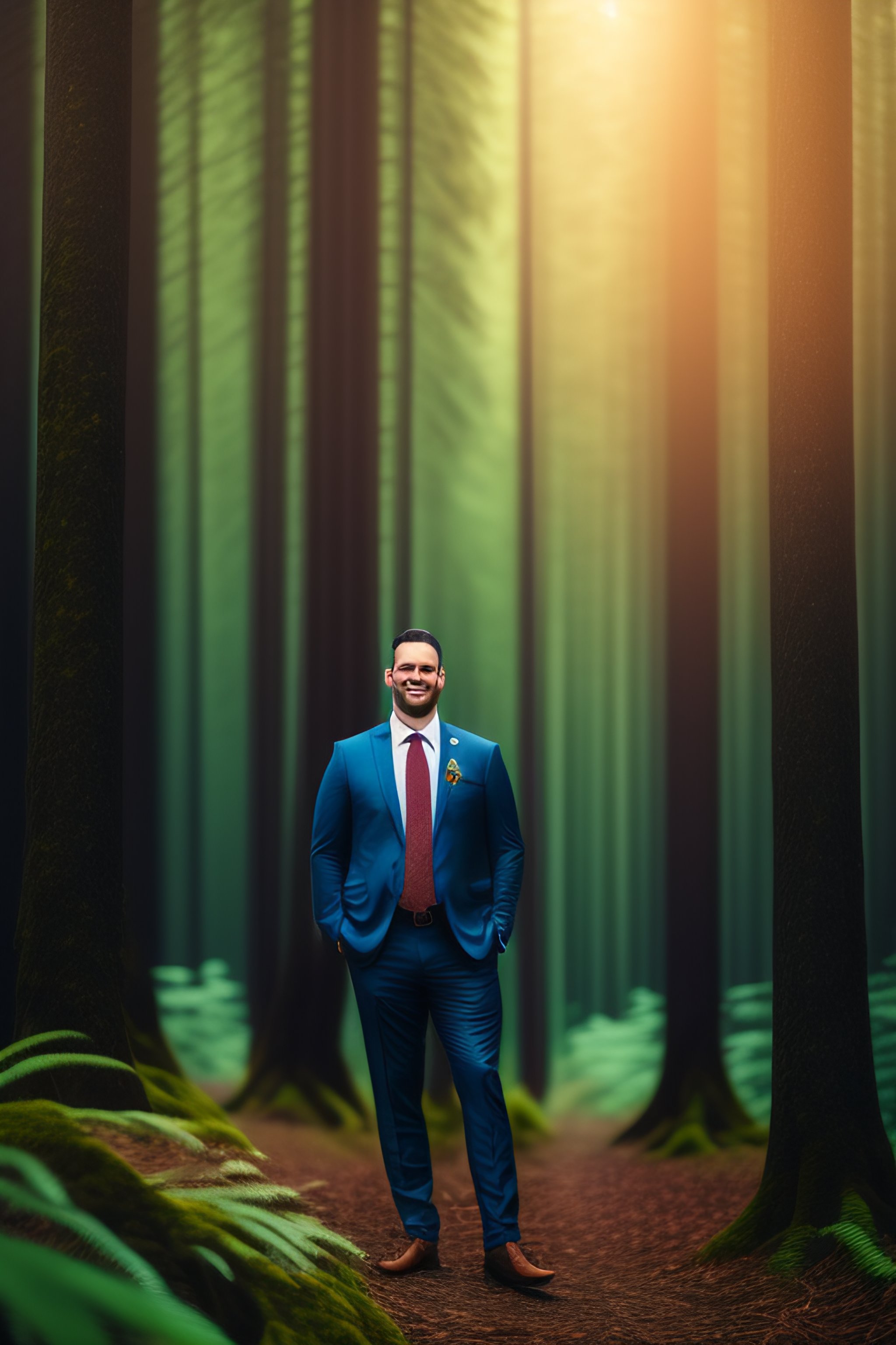 Lexica - Matt kelly, ceo of radical compliance, in a forest