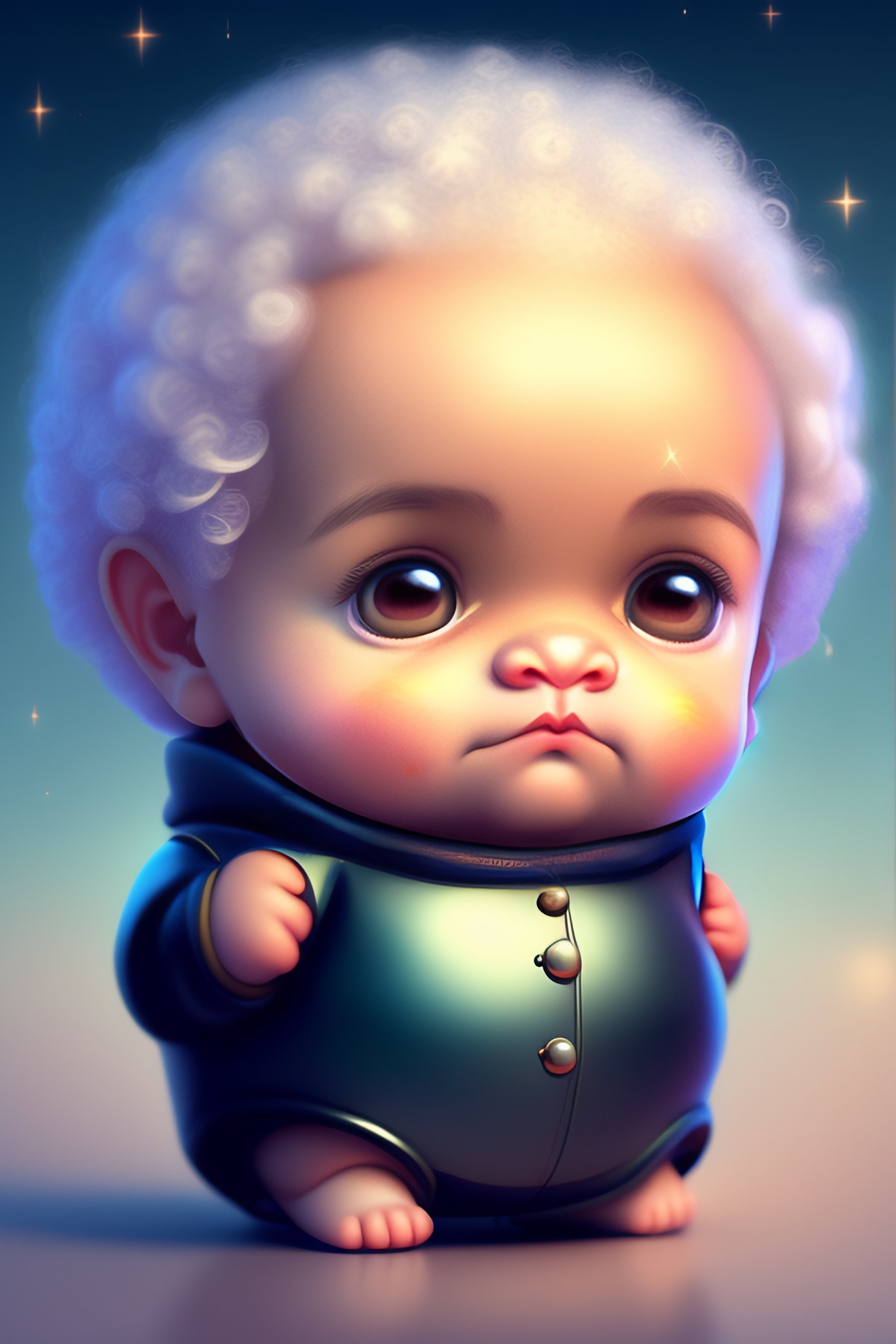 Lexica - Cute and adorable cartoon alfred einstein baby, fantasy ...