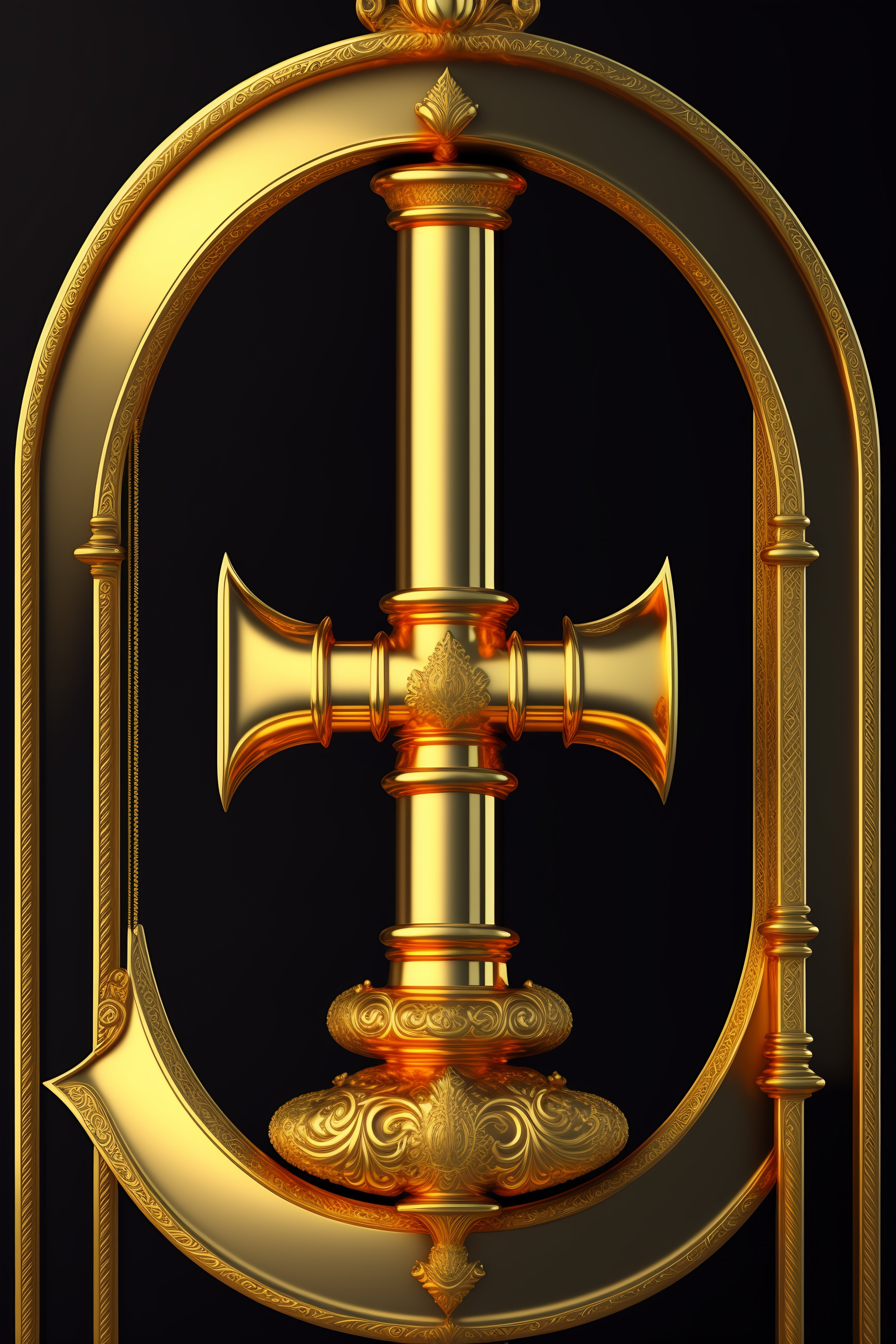 Lexica Sword Of Justice Victorian Typographic Composition Gold