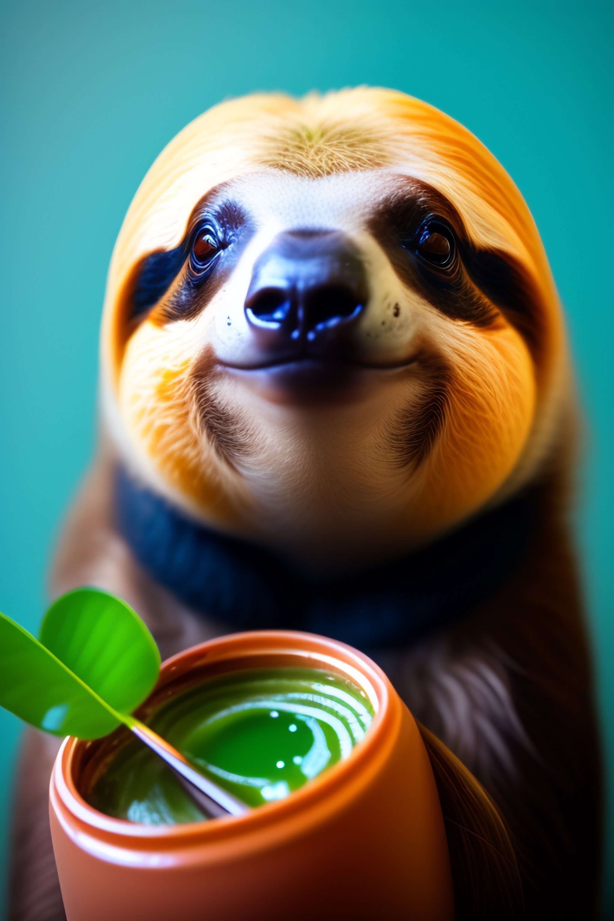 Lexica - Sloth overthinker lazy and loves to code easy to paint for ...