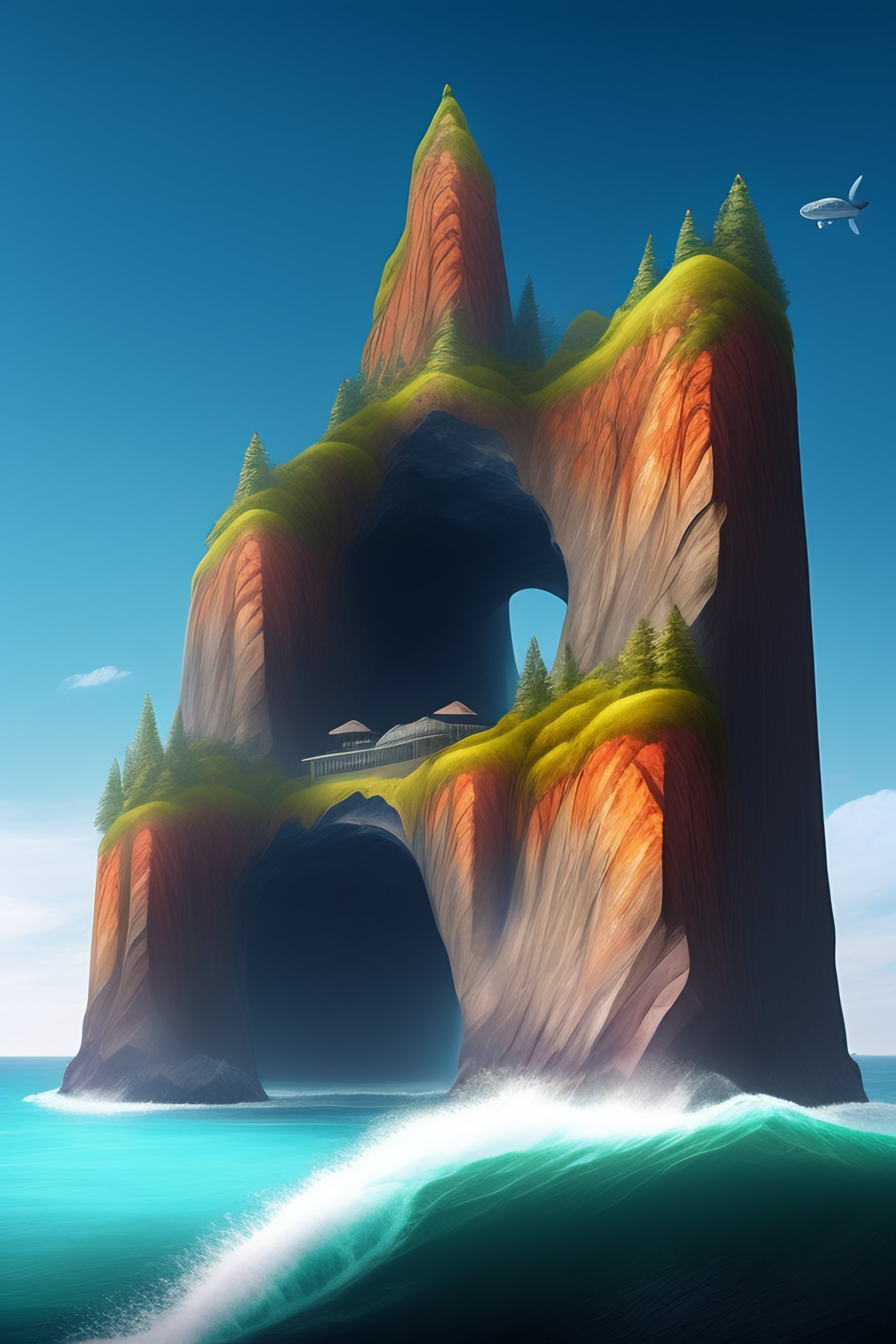 Lexica - Deep sea concept for a underwater cliffs of brown.