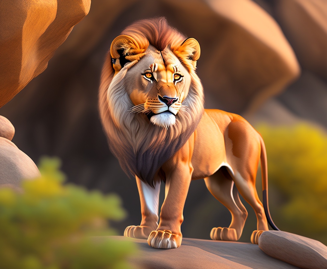 Lexica - Lion king , simba , Pride Rock , highly detailed, Photorealism ...