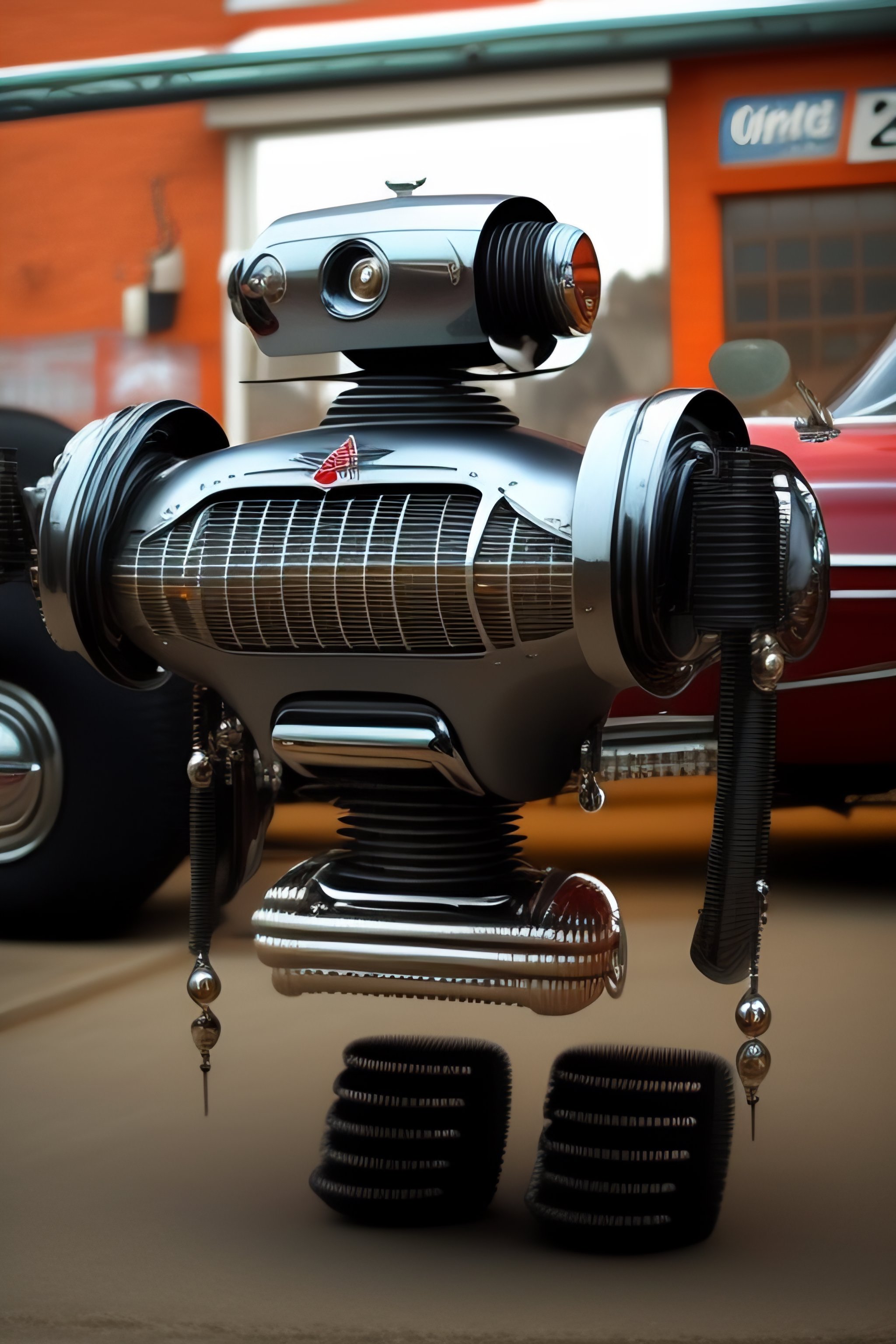 Lexica - Robot made from car parts, inspired by a 76 impala