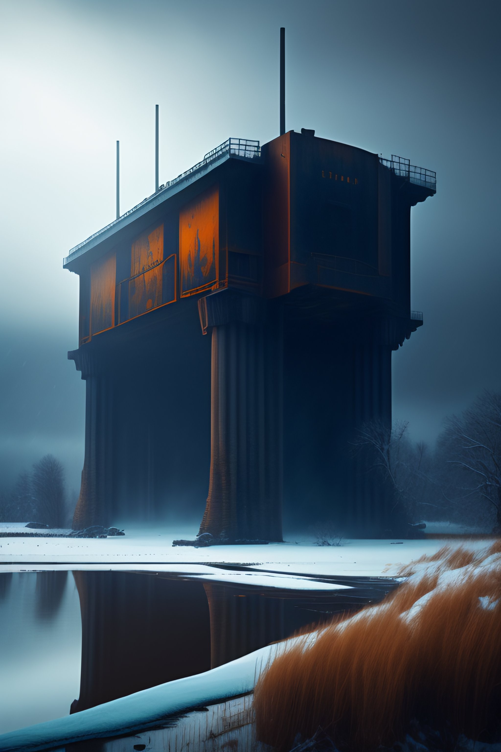 Lexica - Epic professional sci - fi digital art of a large rusty ...