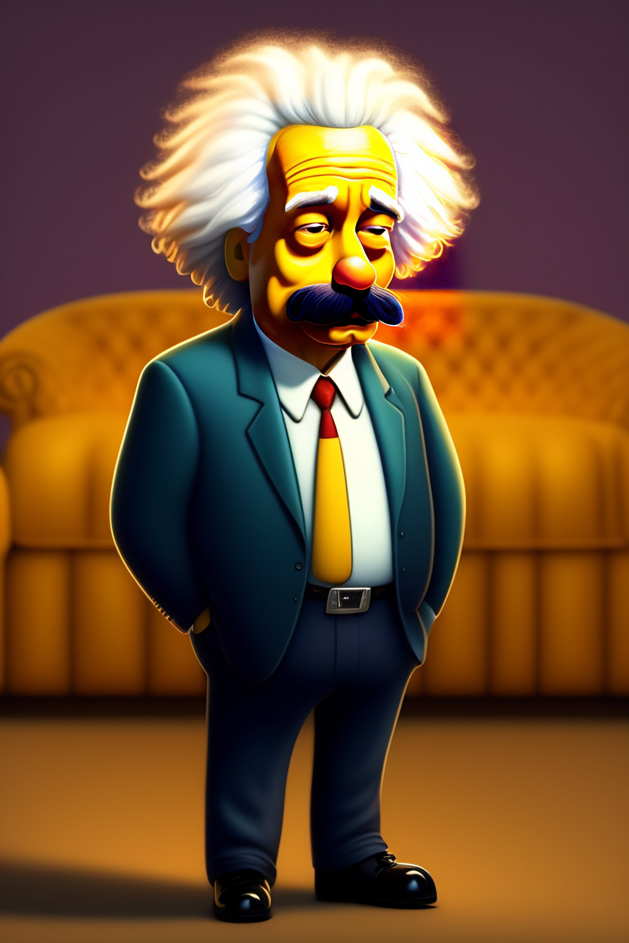 Lexica - Albert einstein as simpsons character