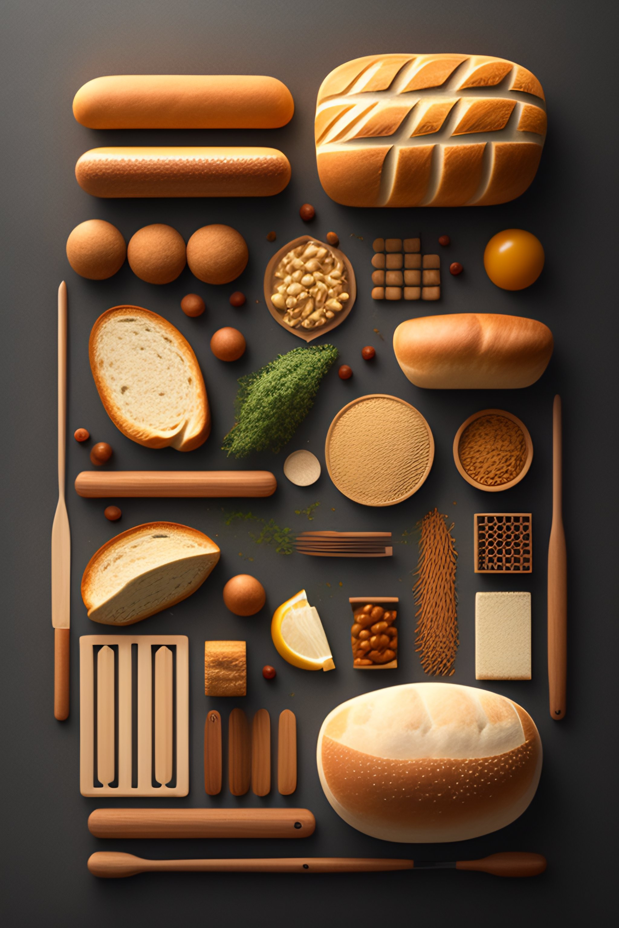 Lexica - Bread making, Knolling, Knolling layout, Deconstruction ...