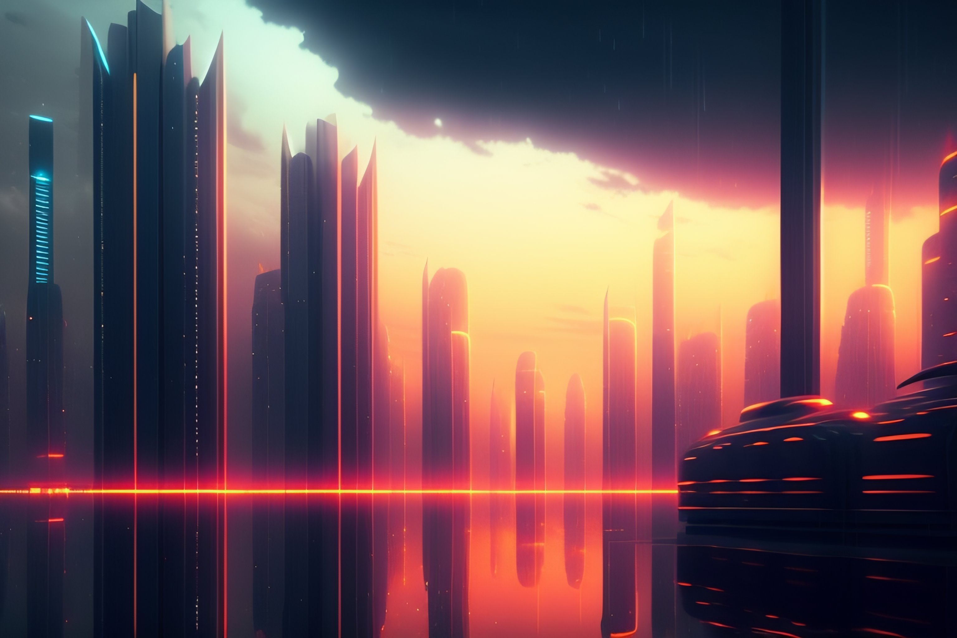 Tron Legacy City Wallpaper