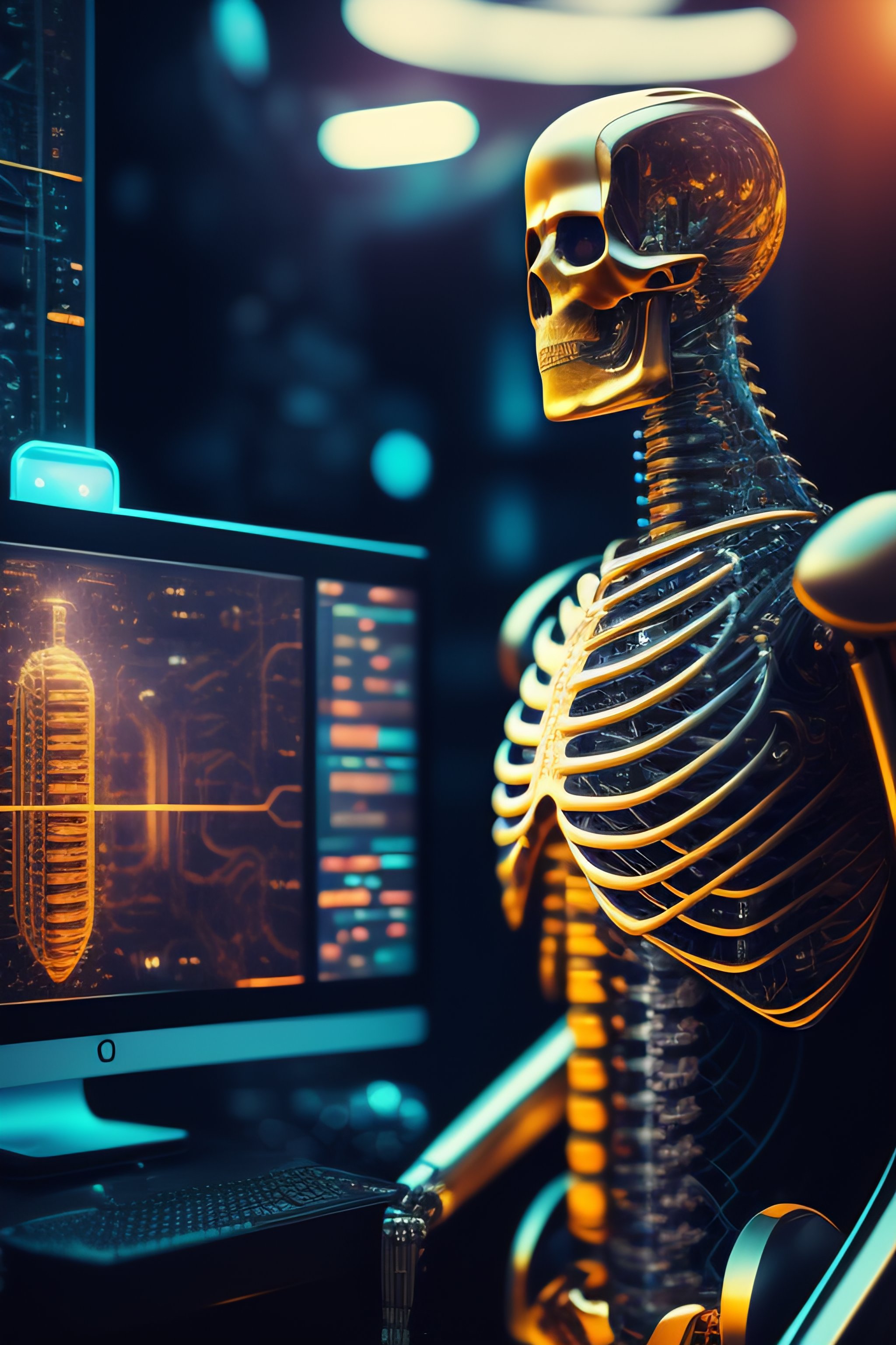 Lexica - Cybernetic tools, virtual reality, robots, skeleton, human ...