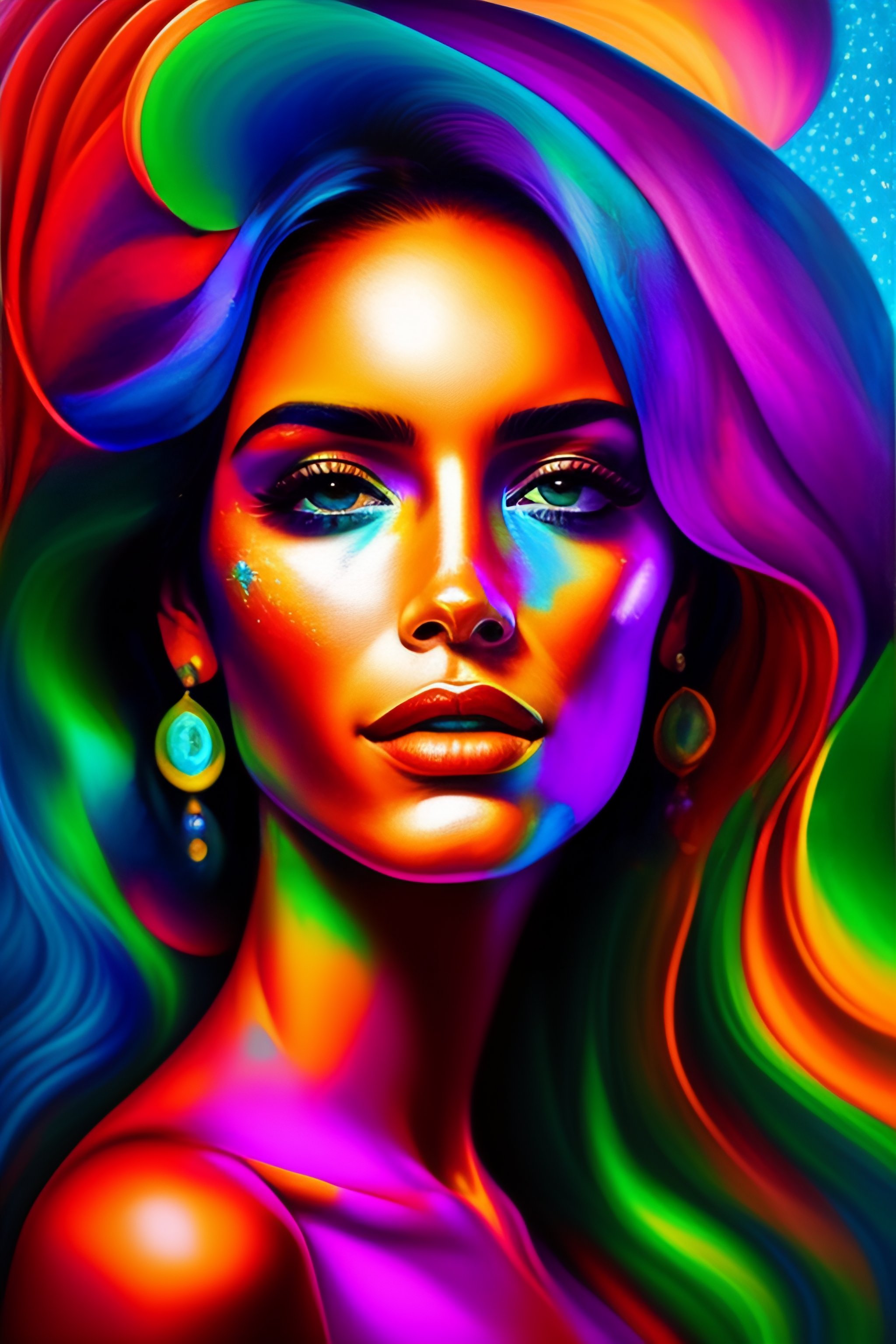 Lexica - Beautiful portrait of a female latina expressionism ...