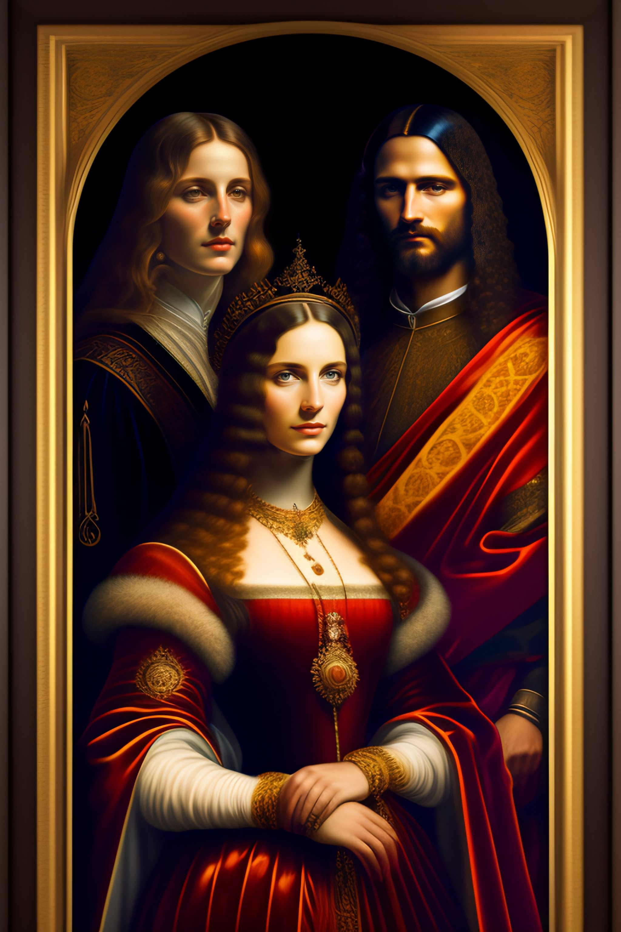 Lexica - Portrait of Medieval Royalty, synthesizers, Moody, night, moon ...