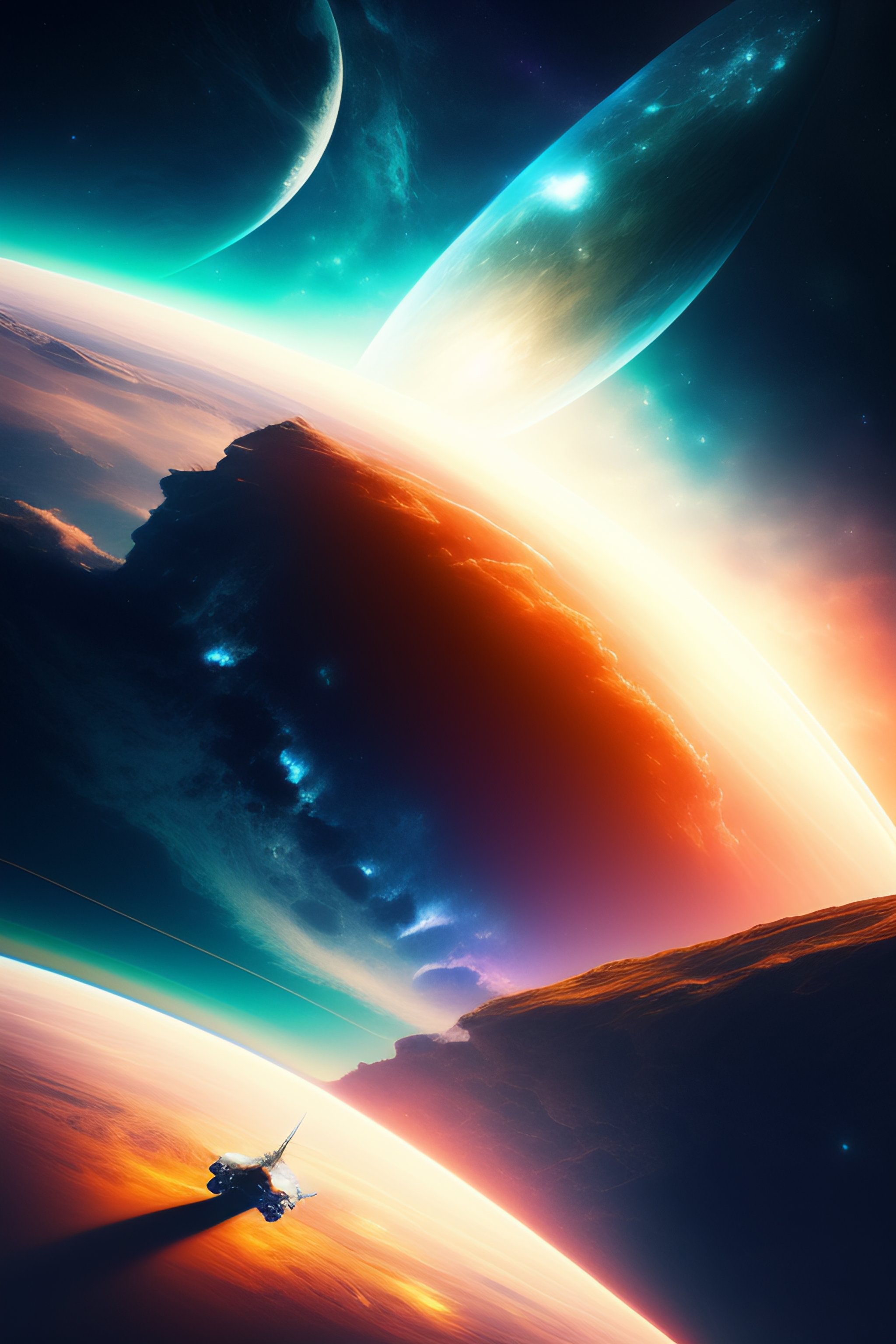 Lexica - Travel in space , spaceship, high resolution wallpaper ...