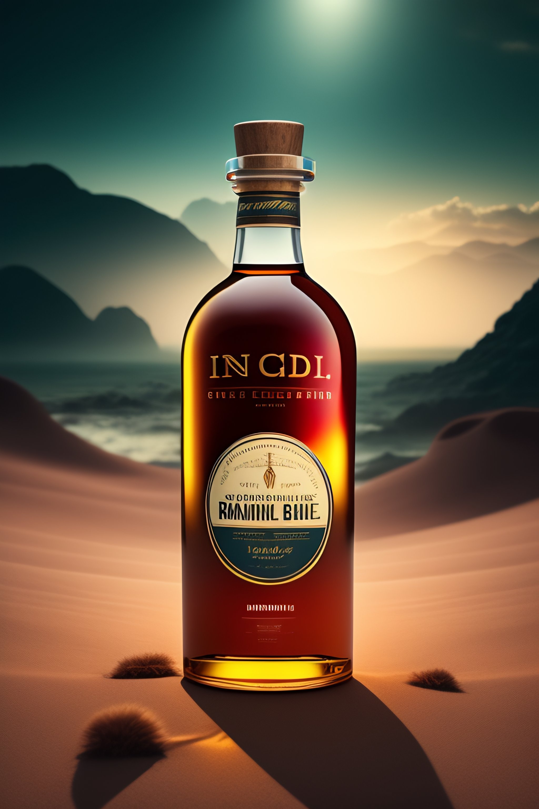 Lexica - Branding bottle rum, campaign CDI, unreal