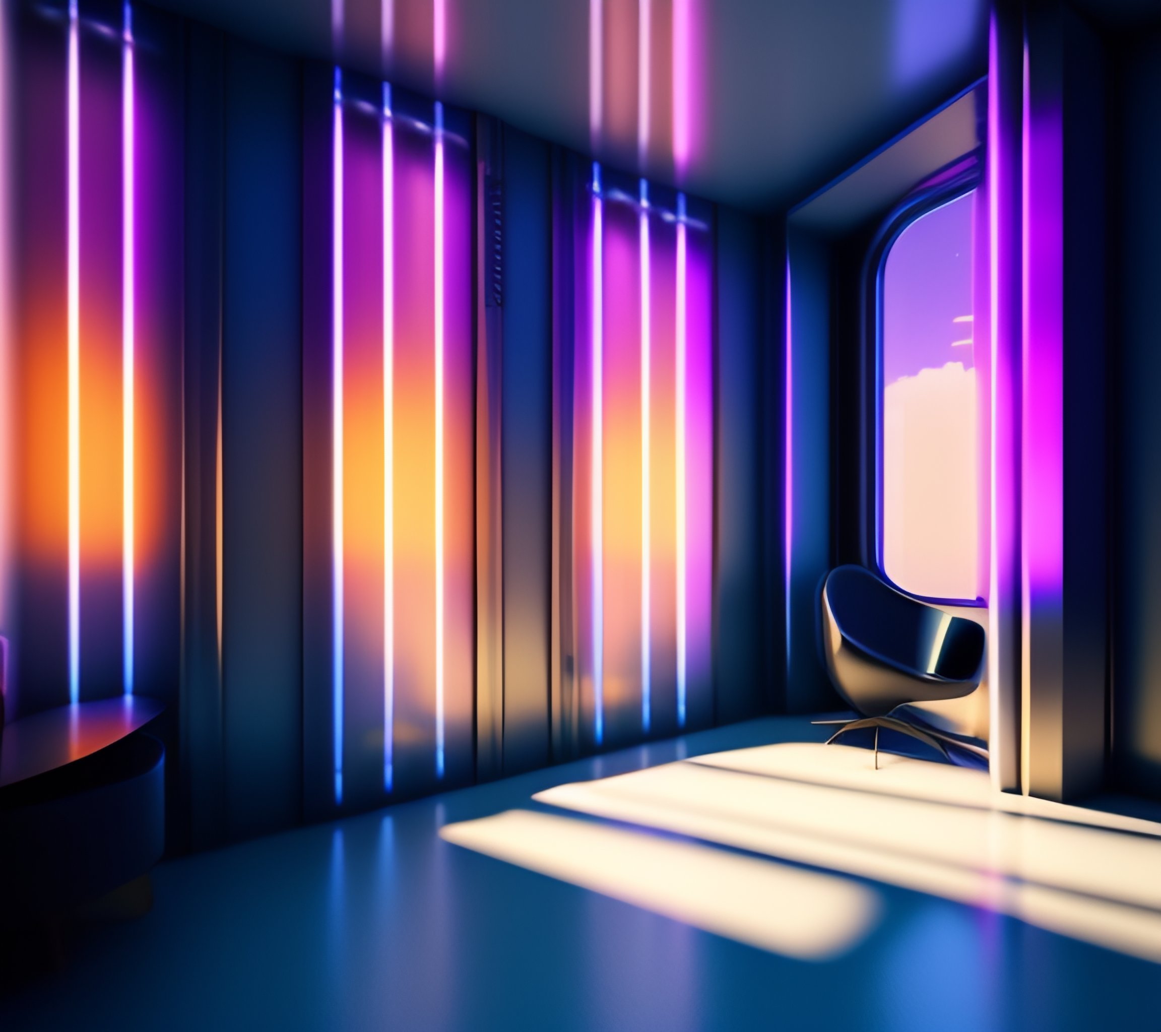 Lexica - Room concept with Style cyberpunk