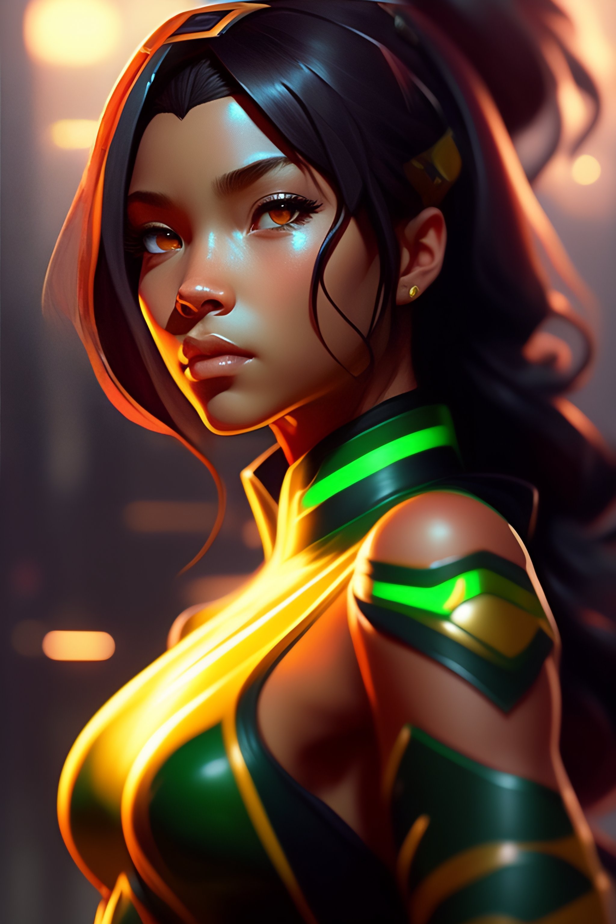 Lexica - Ben 10 Gwen Greg Rutkowski, WLOP, Artgerm, Alphonse Mucha, trending on Artstation ...