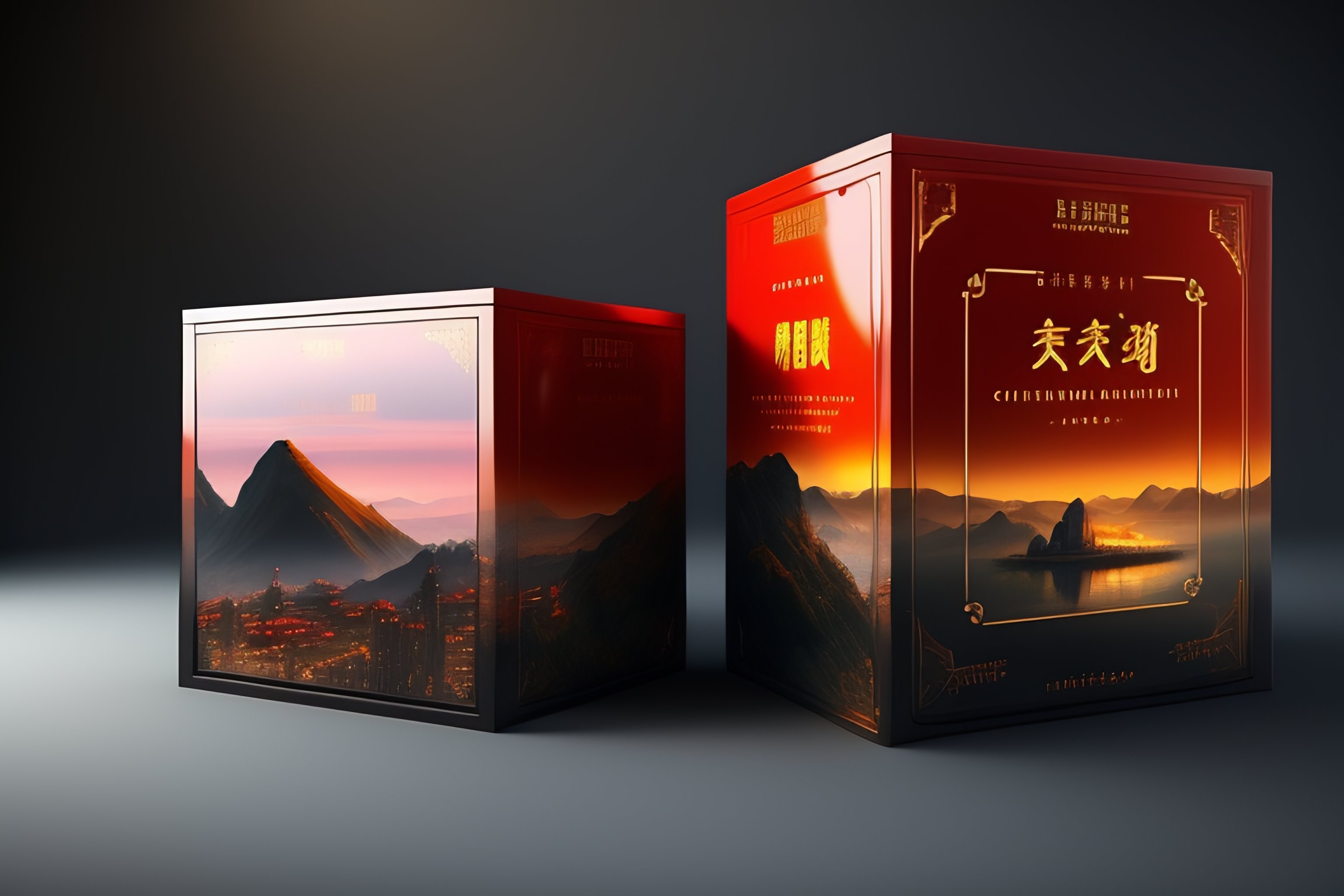 Lexica - Boxes in stock on China, perfect composition, hyperrealistic ...