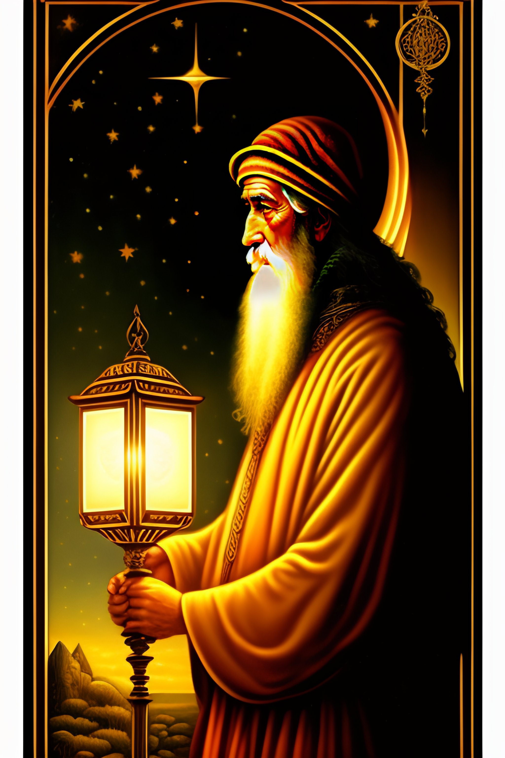 Lexica - Tarot card The Hermit: The Hermit is a solitary and ...