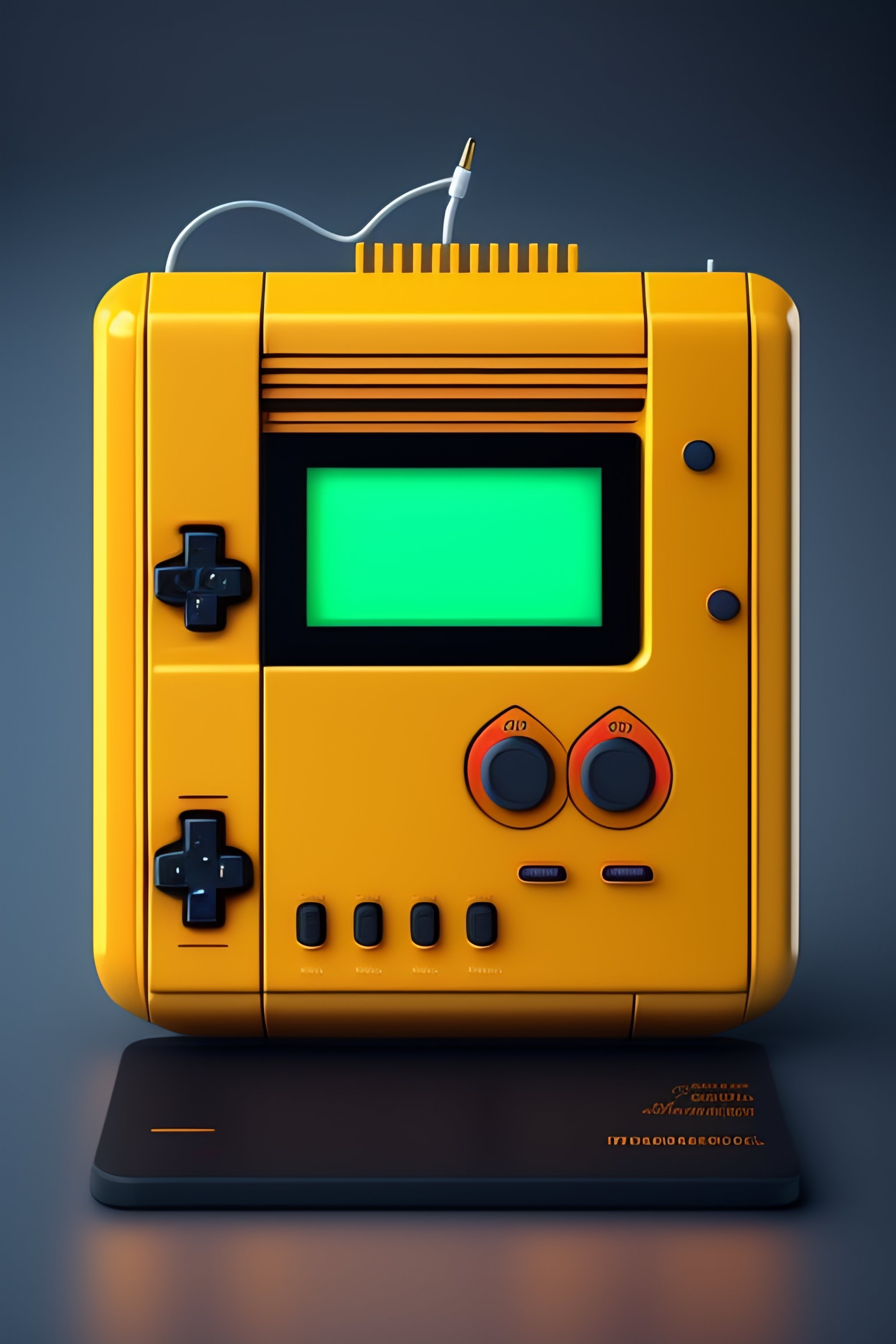 Lexica - Corporate building in shape of retro gameboy console, realistic