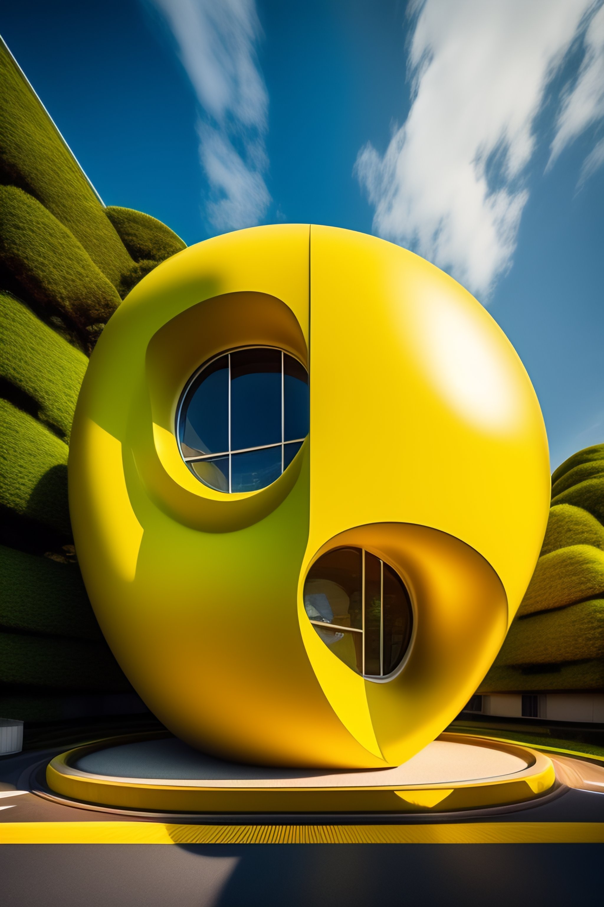 Lexica - YELLOW ORGANIC FUTURISTIC SHAPED BUILDING IN TOKYO