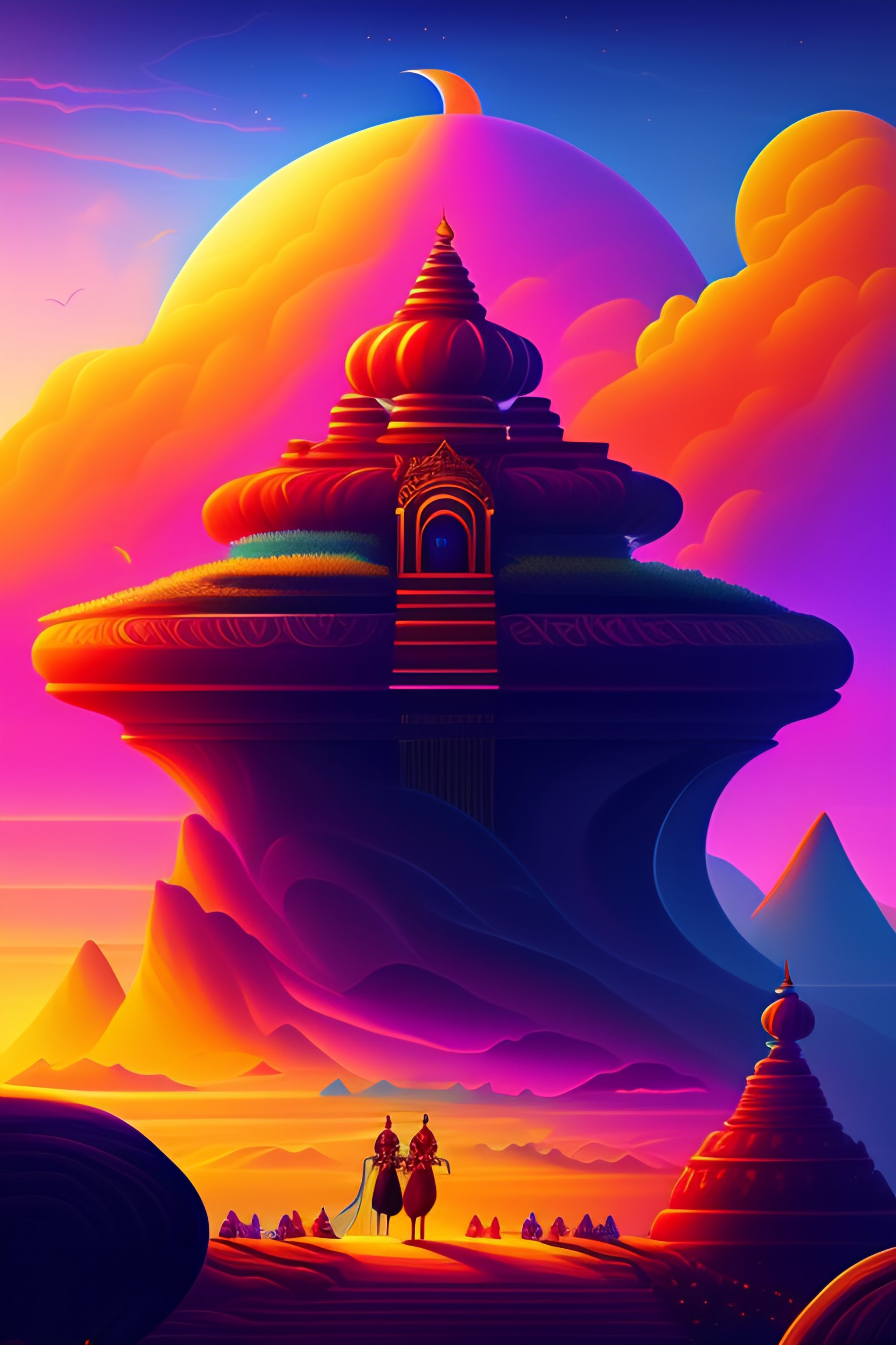 Lexica - Illustration of Ravana kidnapping Sita on pushpak viman in an ...