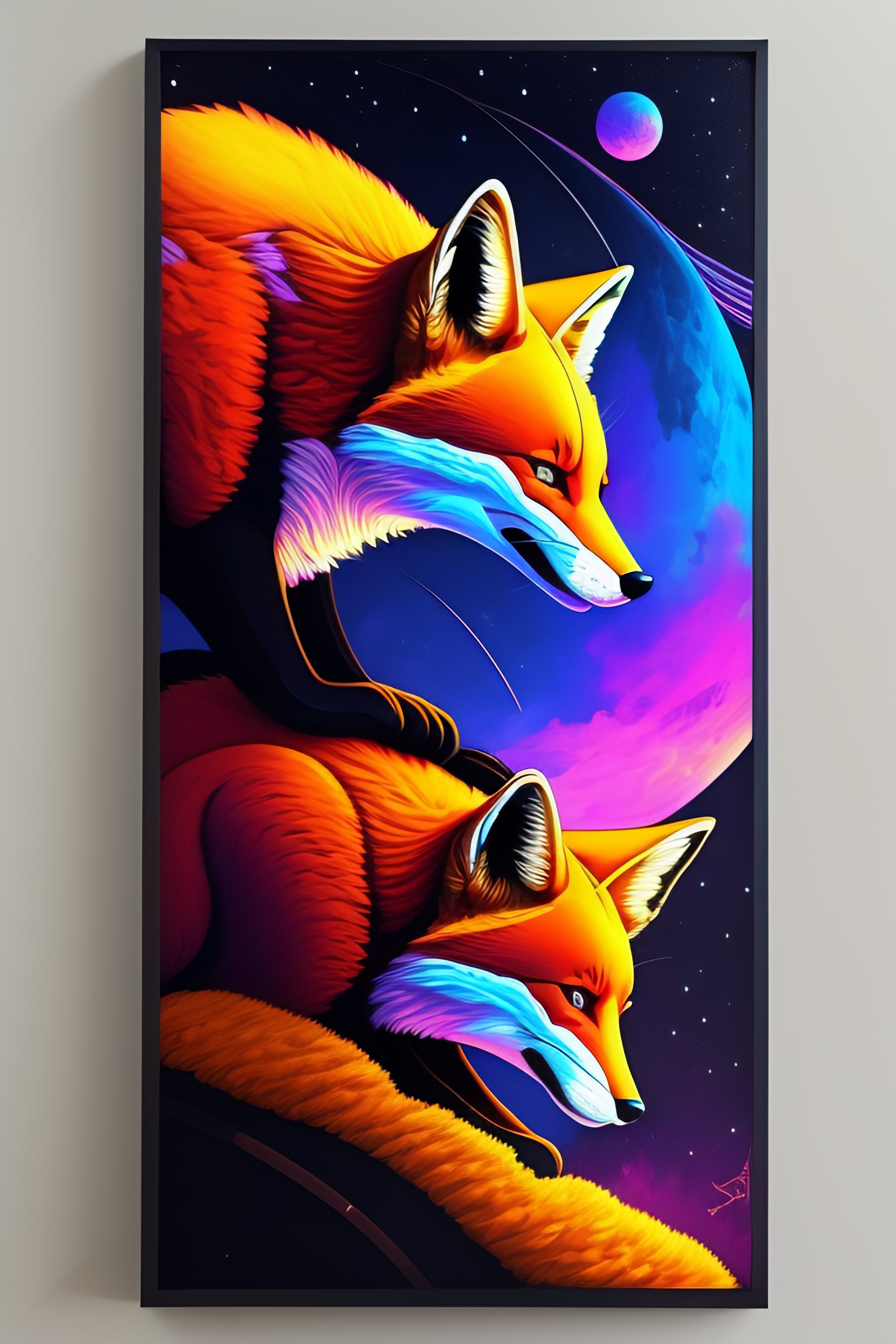 Lexica - Photo of fusion of a futuristic huge savage fox monster with ...