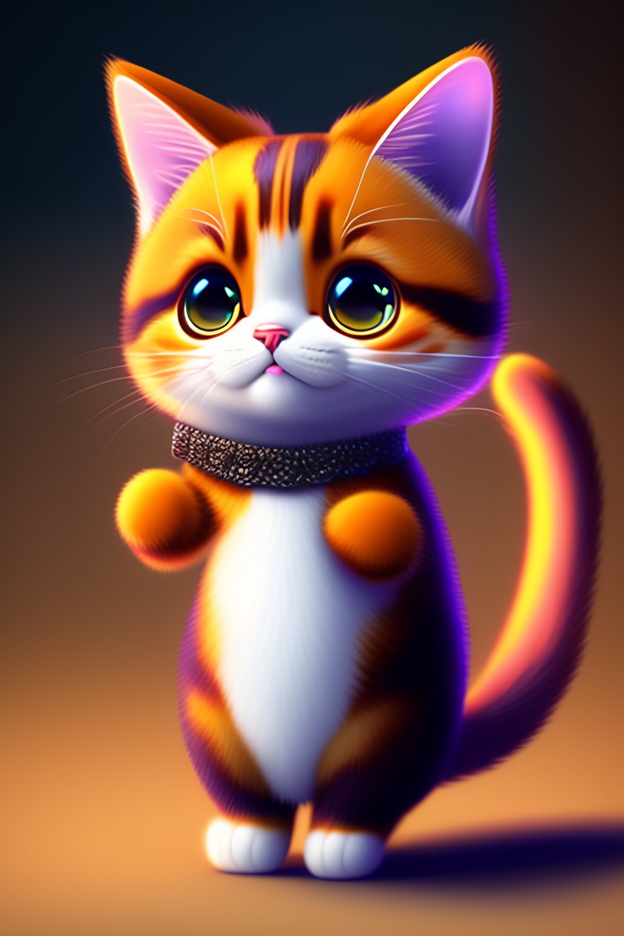 Lexica - Cute chibi cat dancing