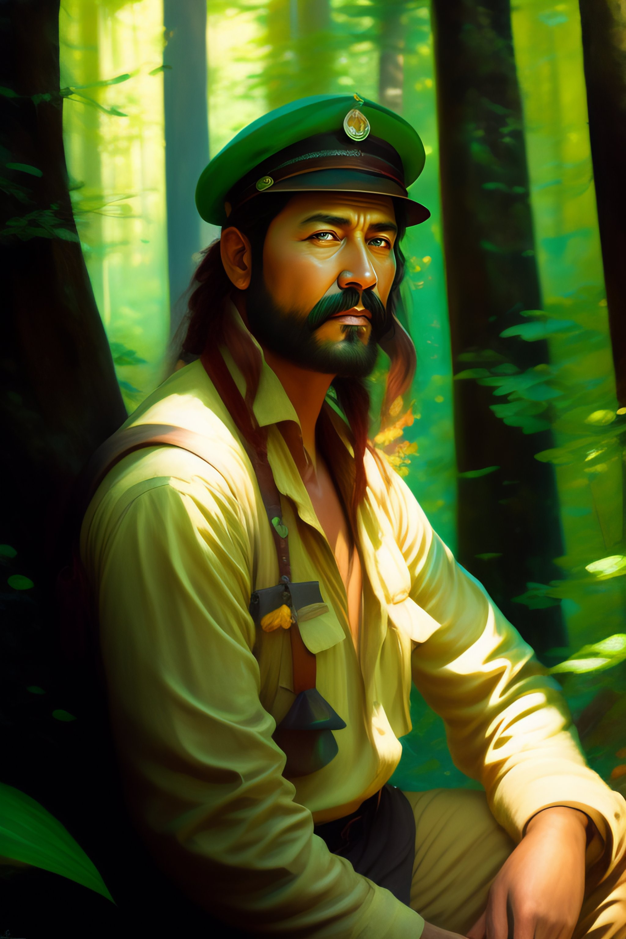 Lexica - Greg manchess painting of a sensitive, french landes forest ...