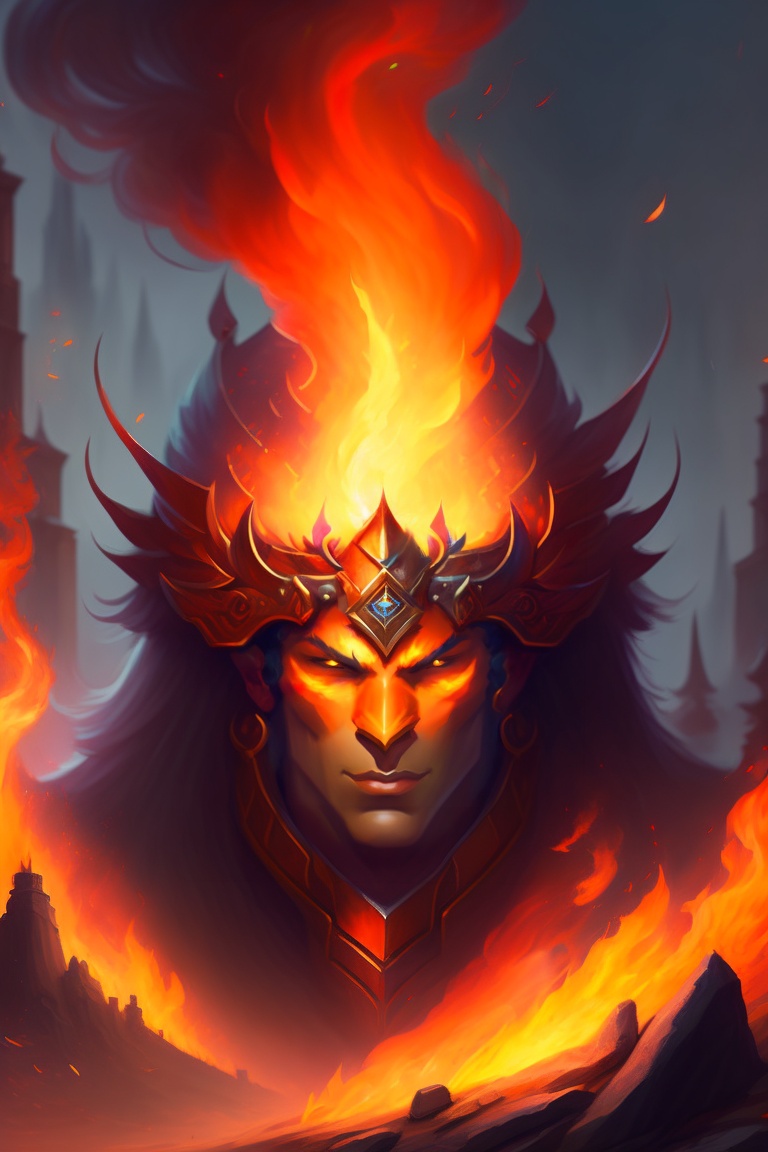 Male Fire Elemental